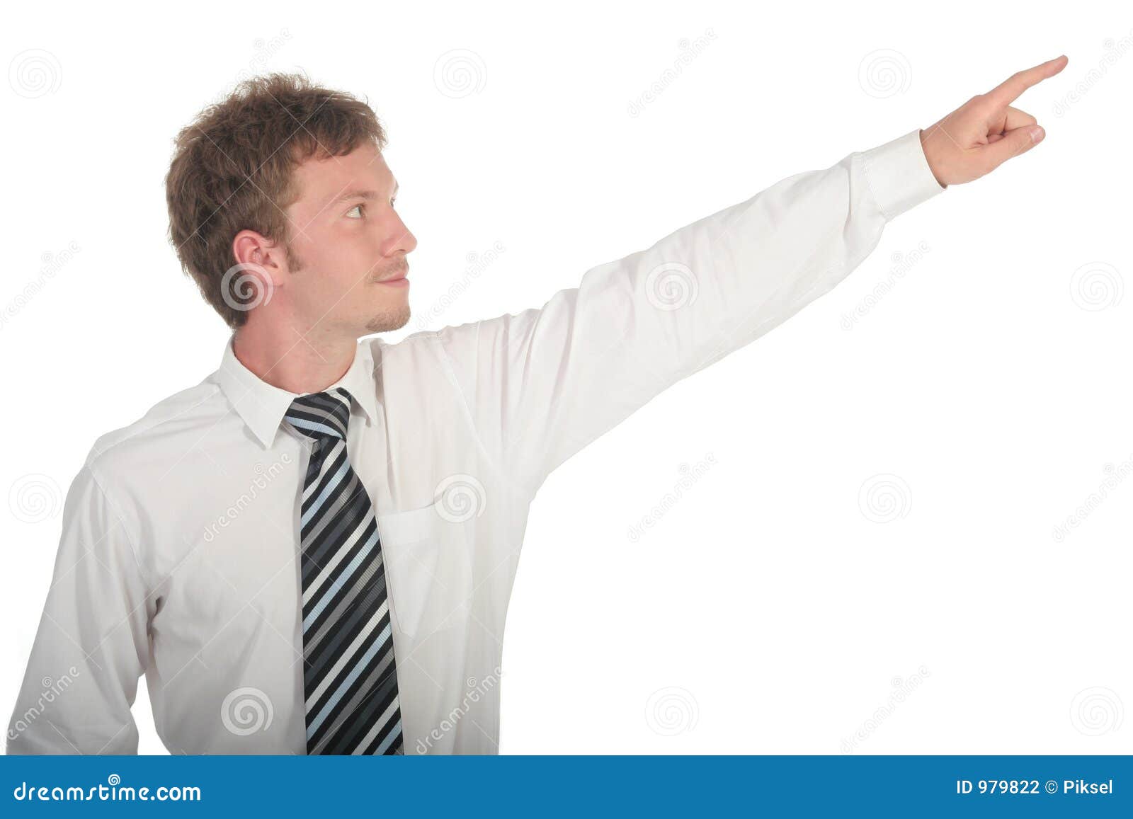 Businessman Pointing stock photo. Image of project, male - 979822