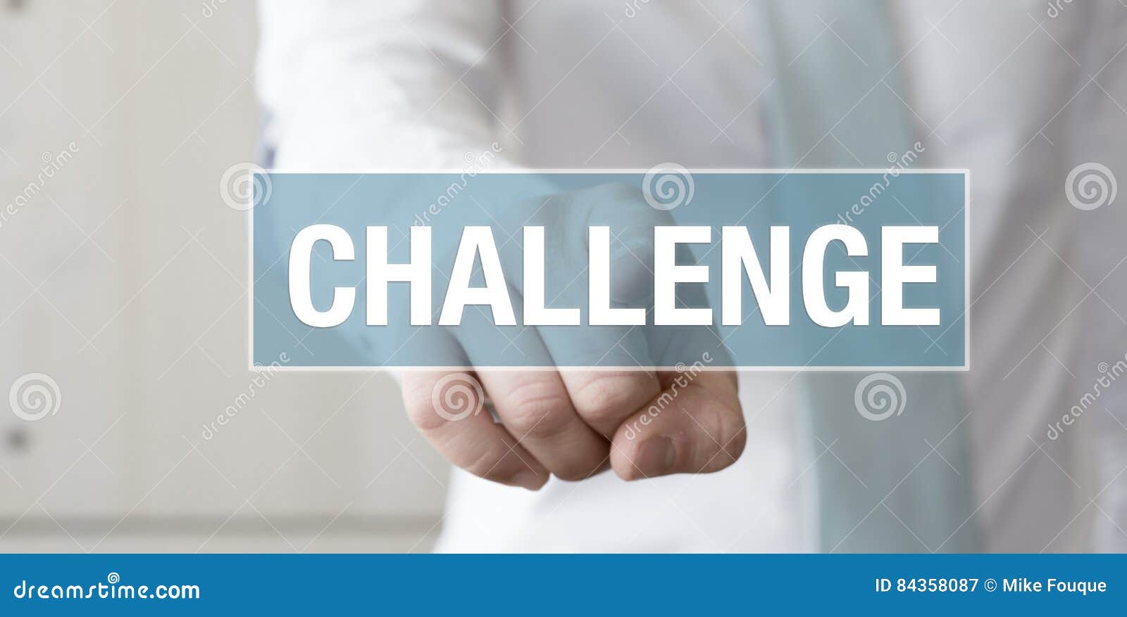 Businessman Pointing the Finger Challenge Stock Image - Image of ...