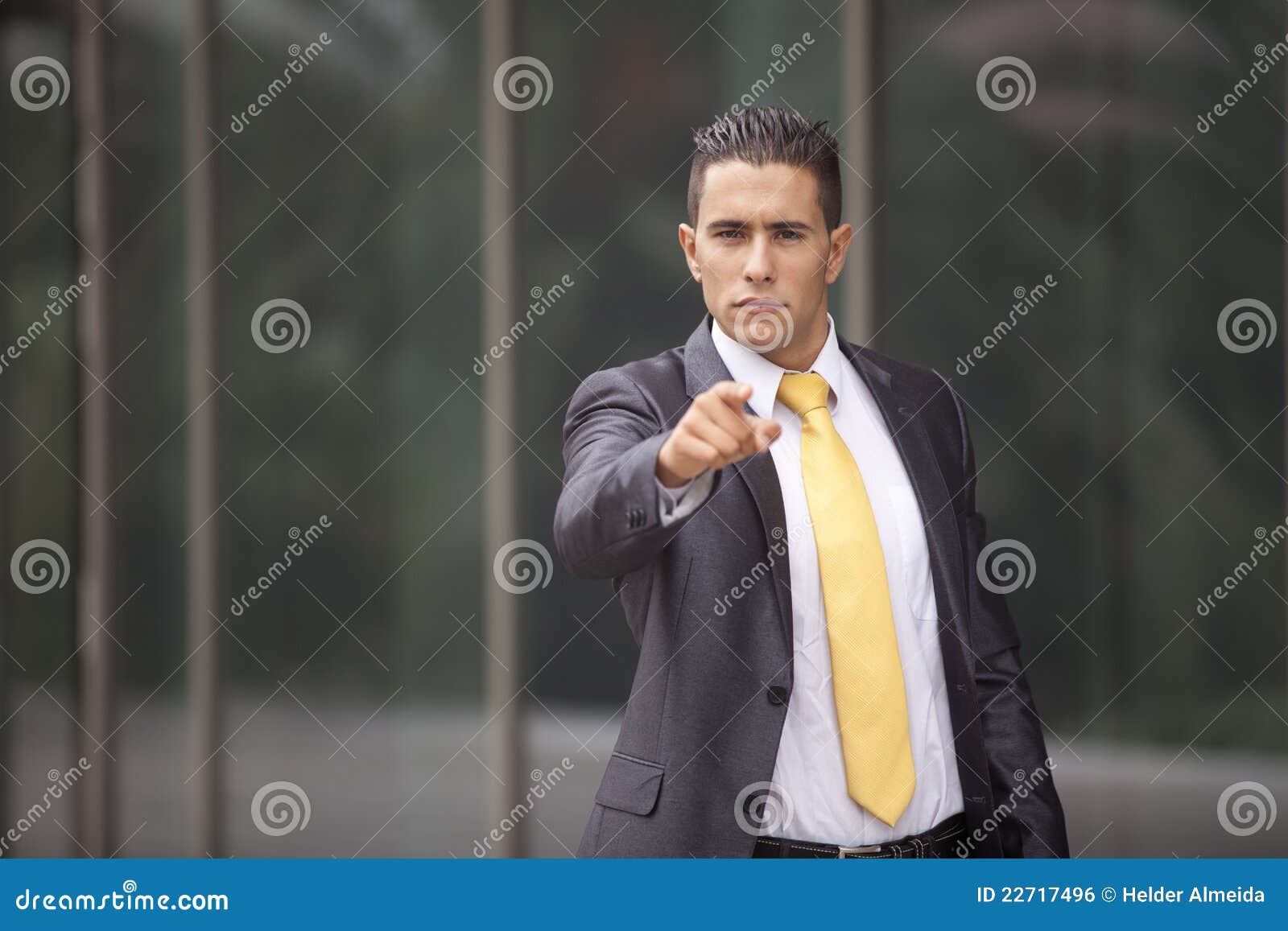 Businessman Pointing To You Stock Photo - Image of handsome, necktie ...