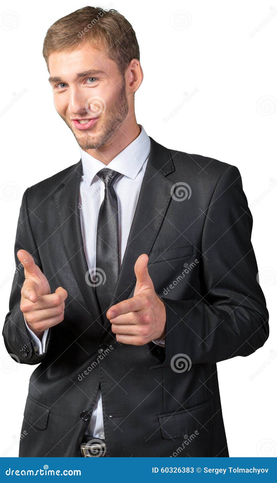 Businessman Pointing on You Stock Image - Image of business ...