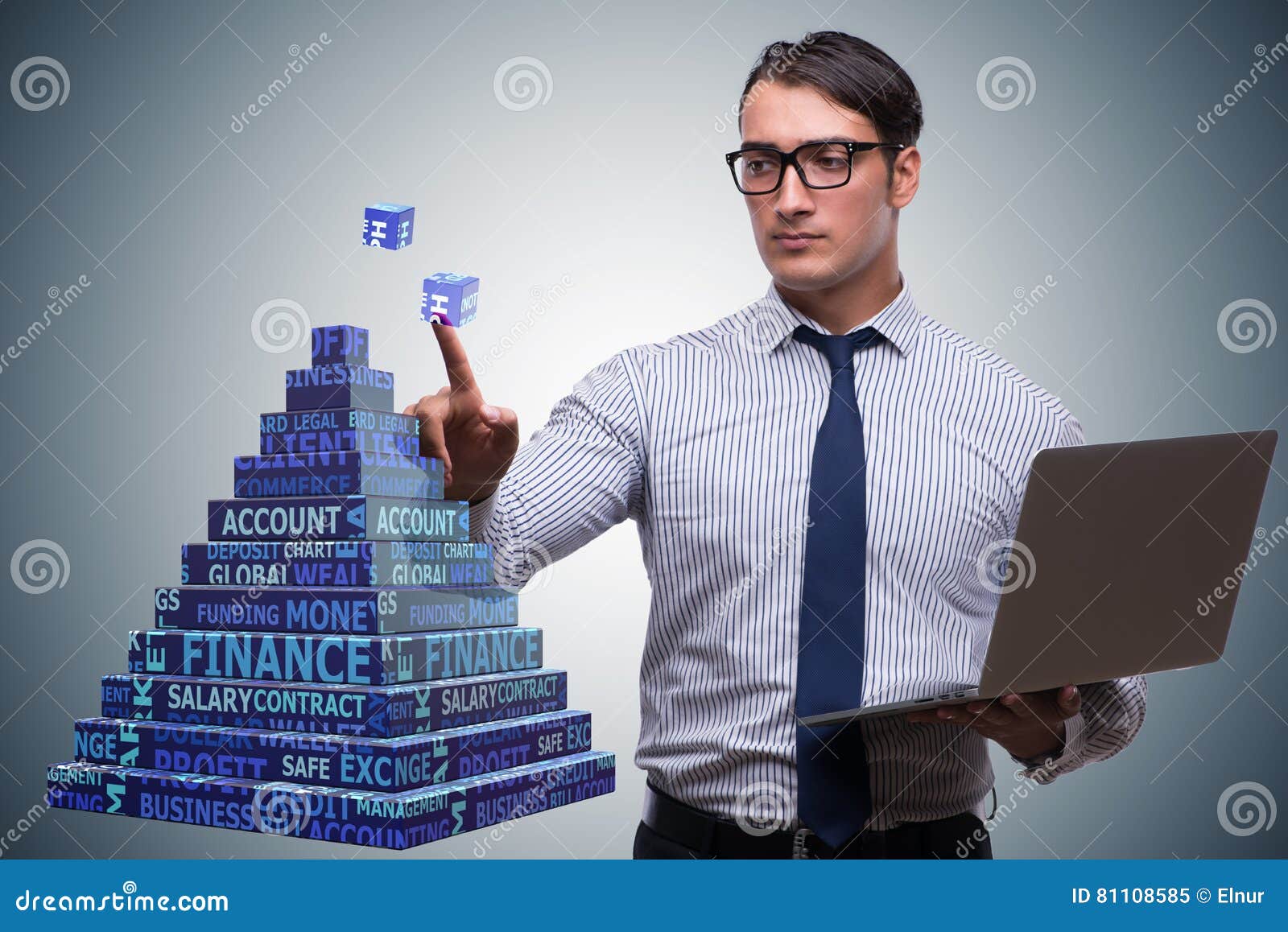 The Businessman in Ponzi Scheme Concept Stock Image - Image of employee ...