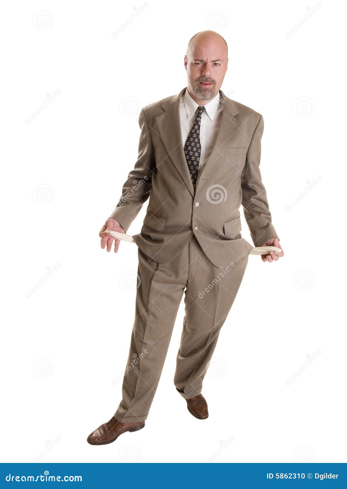 Businessman - poor stock photo. Image of balding, finance - 5862310