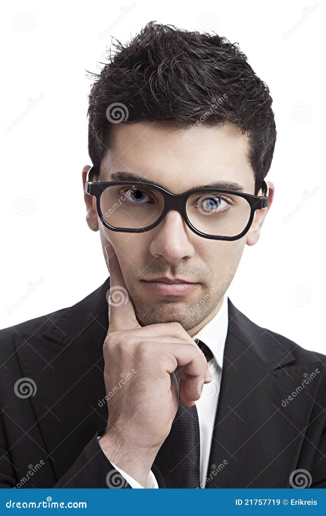 Businessman Portrait Stock Image Image Of Eyeglasses 21757719