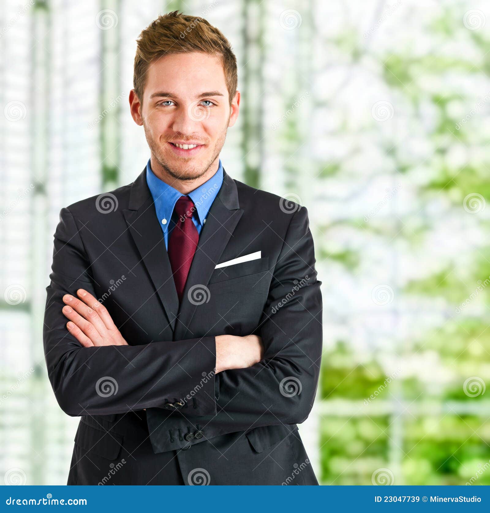 Businessman portrait stock image. Image of office, smart - 23047739