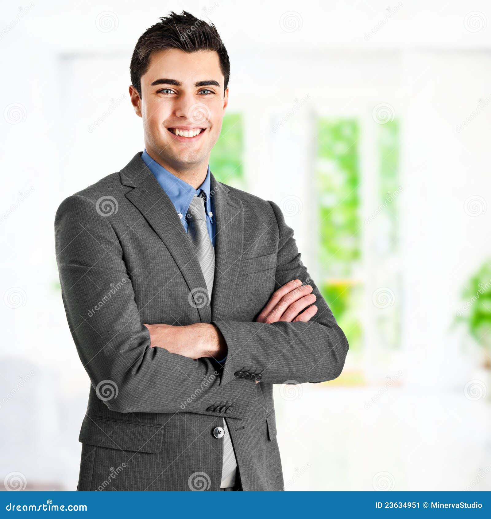 Businessman portrait stock image. Image of serious, office - 23634951