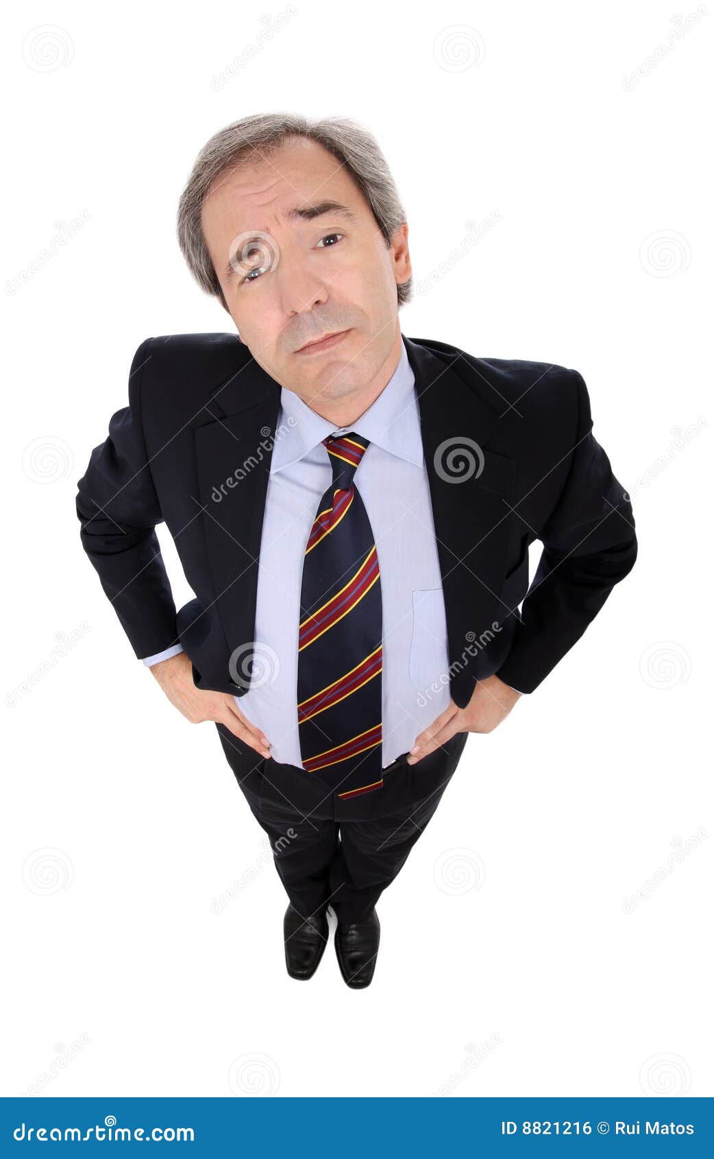 Businessman Portrait - High Angle Stock Photo - Image of vertical ...