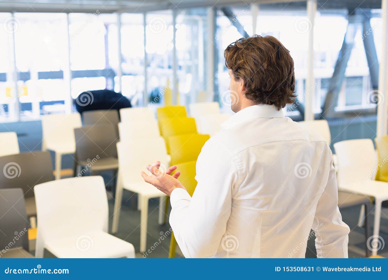 Businessman Practicing His Speech in the Office Stock Image - Image of ... Businessman Practicing His Speech in the Office Stock Image - Image of ...