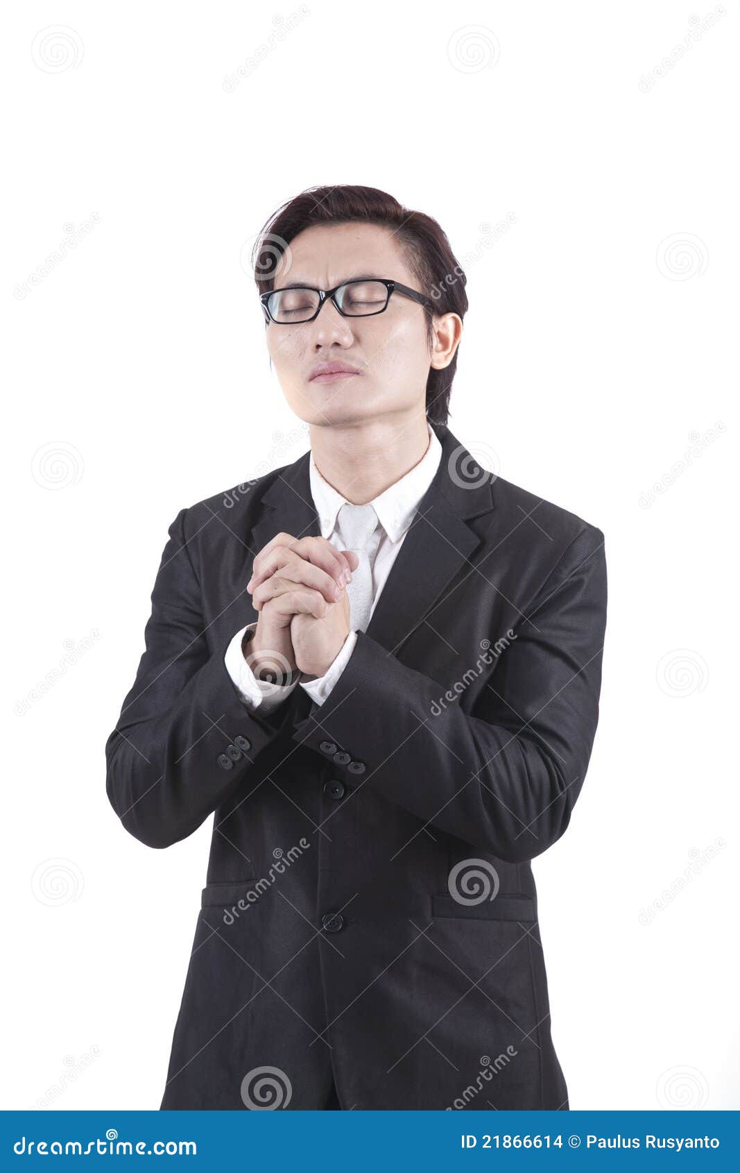 Businessman Praying stock photo. Image of japanese, businessman - 21866614