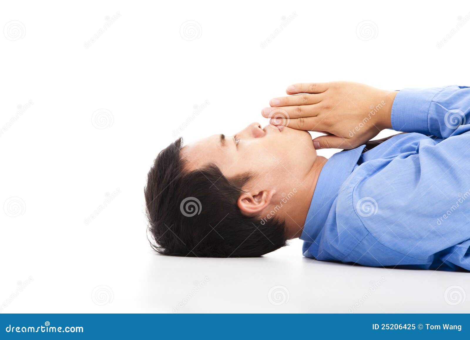 Businessman with praying stock image. Image of copy, boredom - 25206425
