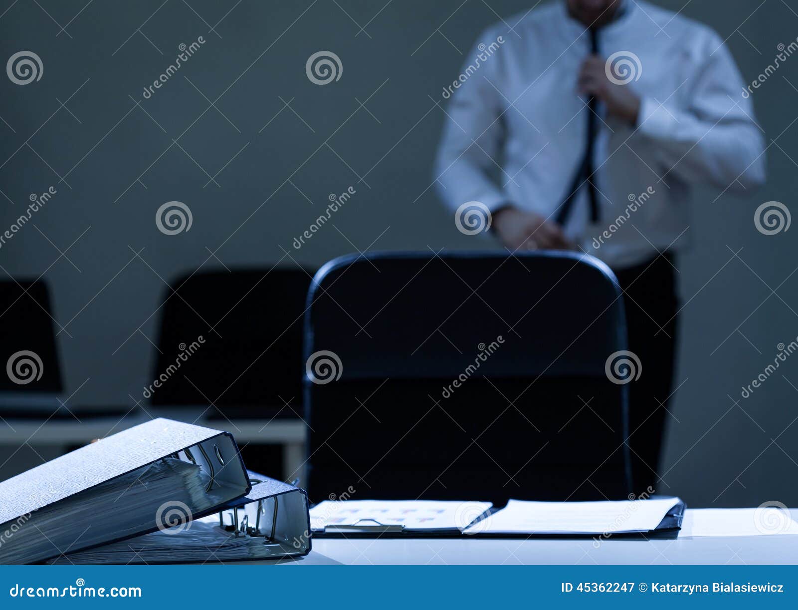 Businessman Preparing To Work Stock Image - Image of business ...