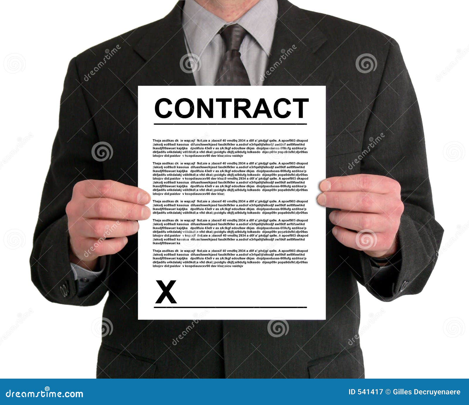 Businessman Presentation (Contract) Stock Image - Image of display ...