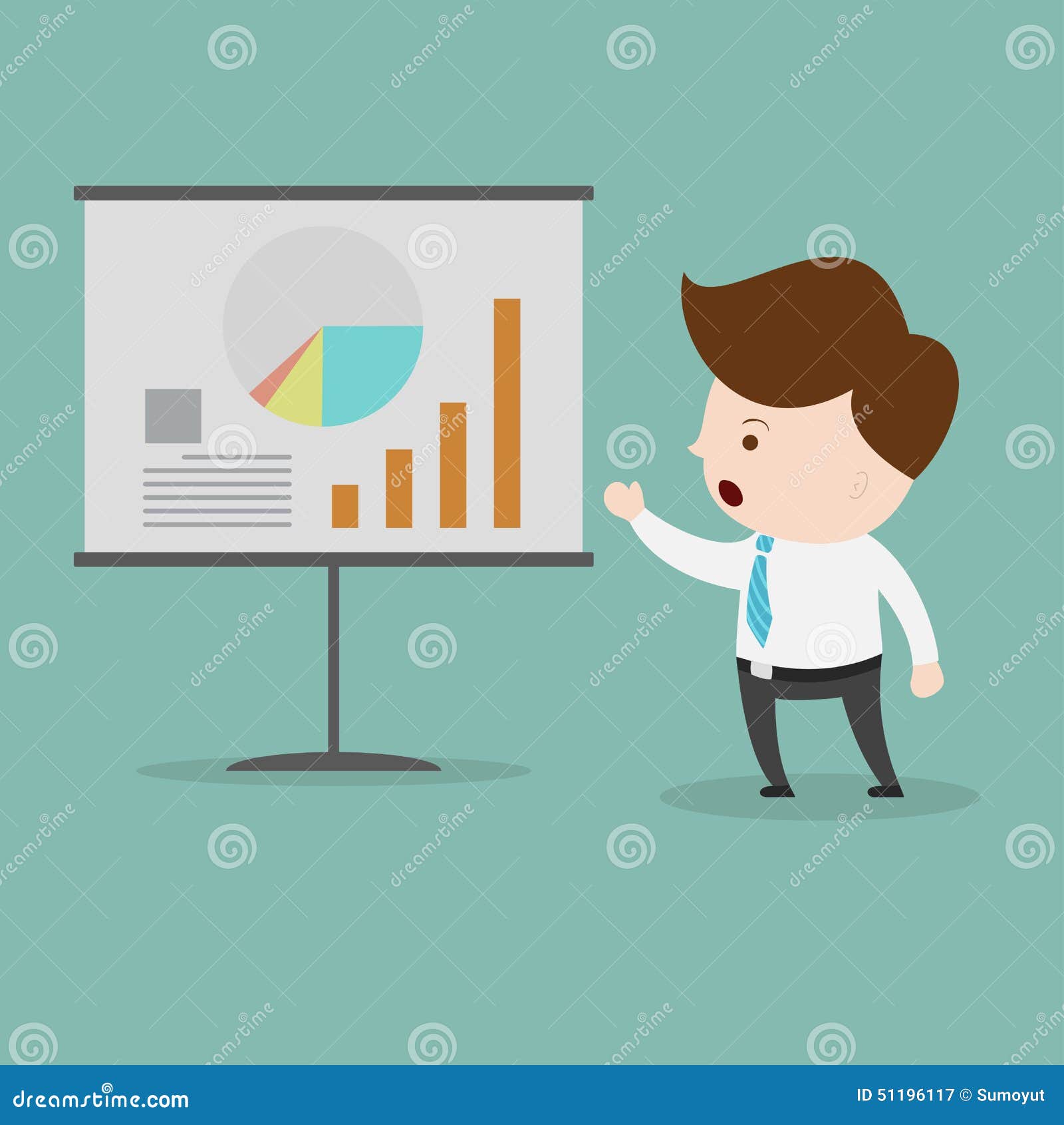 Presenting The Org Chart Stock Image | CartoonDealer.com #12059161