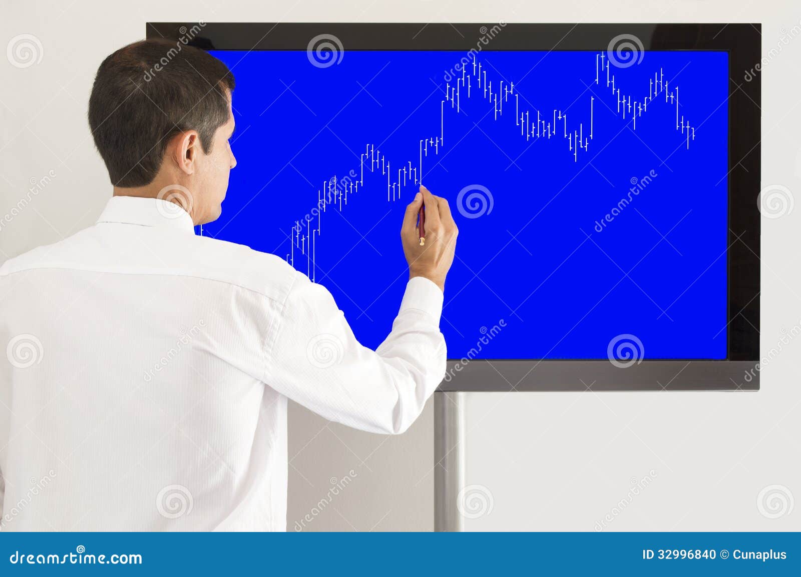 Businessman Presenting the Graph Stock Photo - Image of executive ...