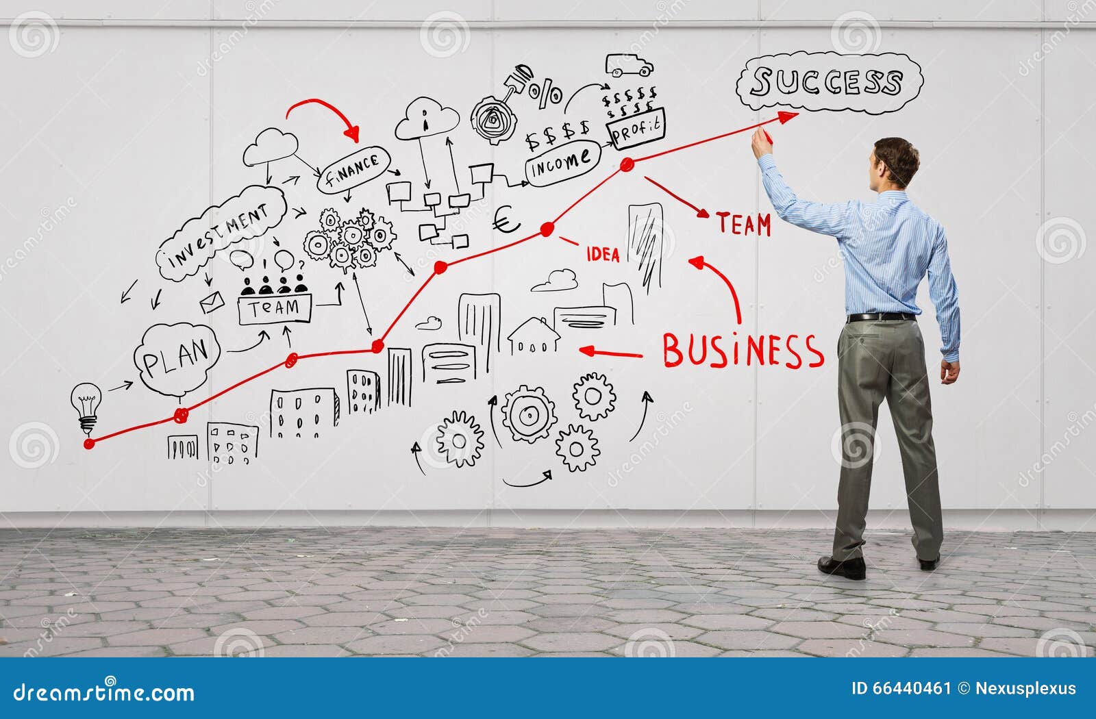 Businessman Presenting His Ideas Stock Image - Image of plan, strategy ...