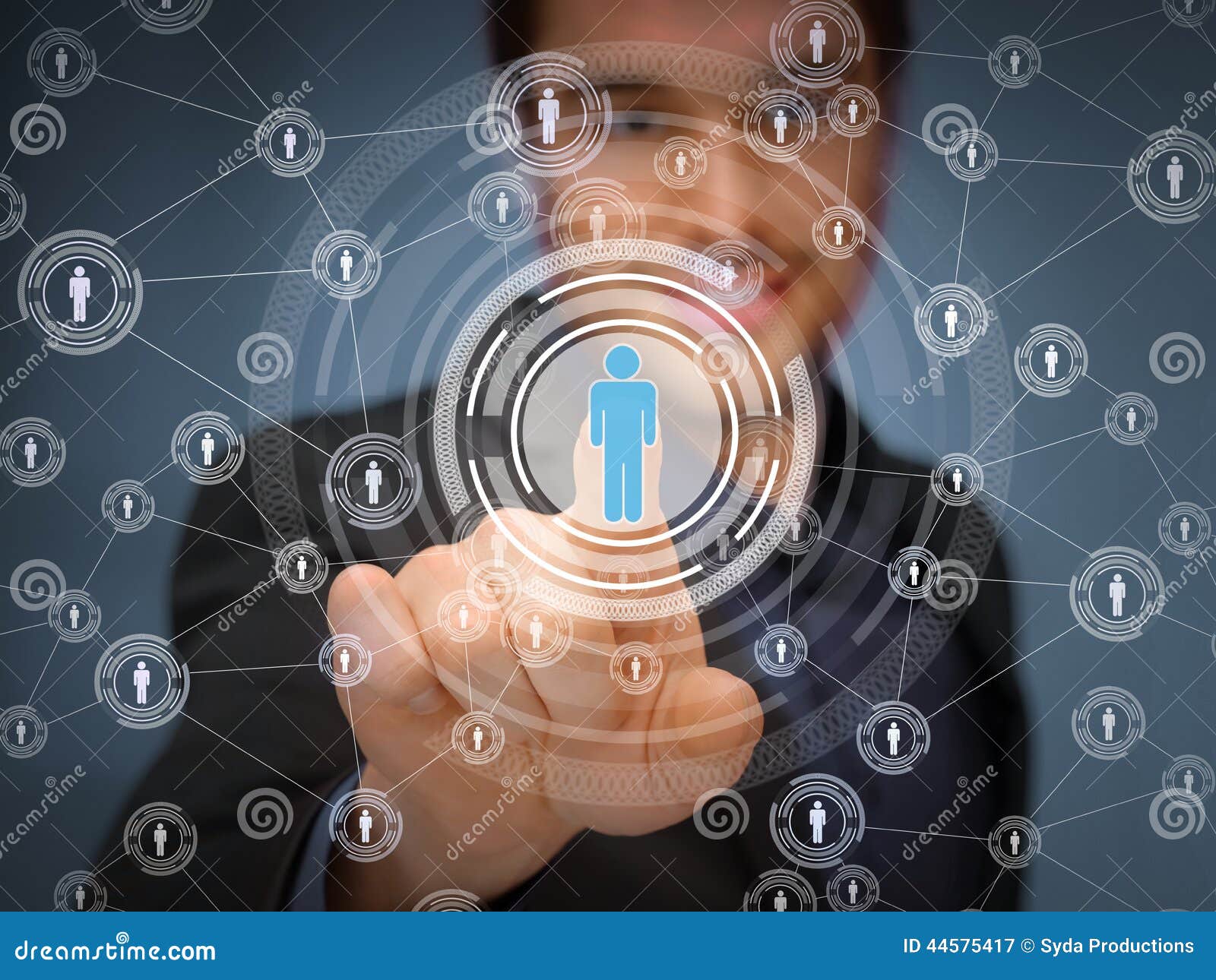 Businessman Pressing To Maslow Hierarchy Of Needs Royalty-Free Stock ...