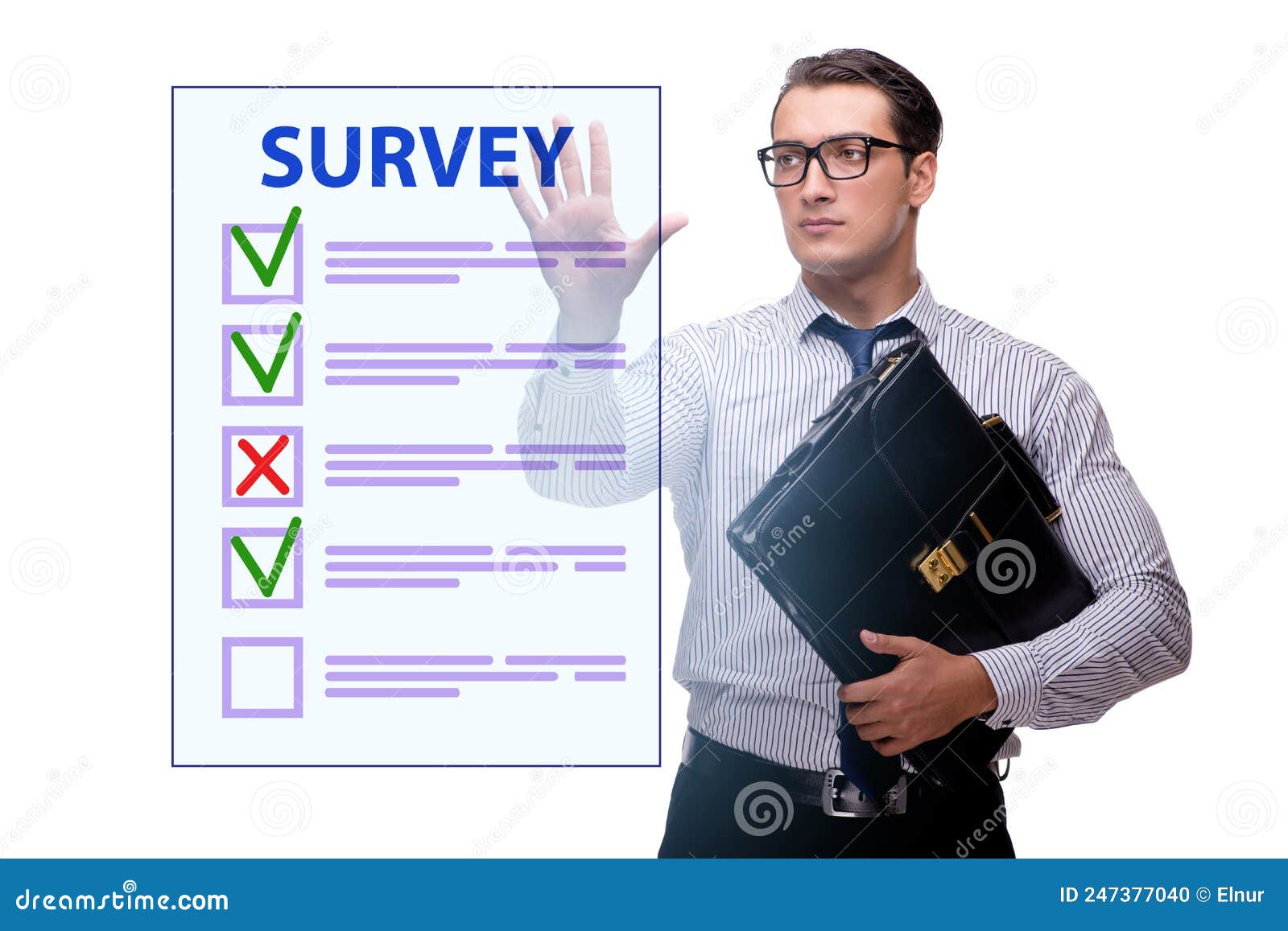 Businessman Pressing Buttons on Virtual Accident Report Stock Photo ...