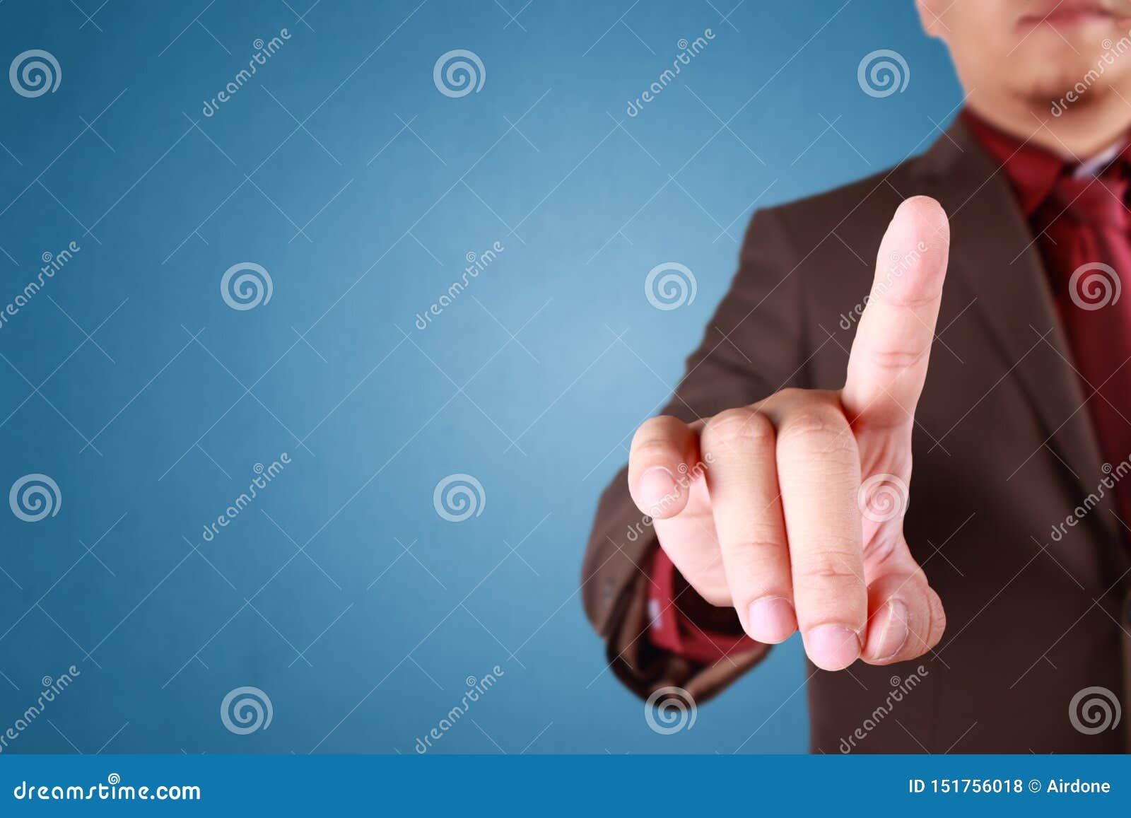 Businessman Pressing Virtual Button Concept Stock Photo - Image of ...