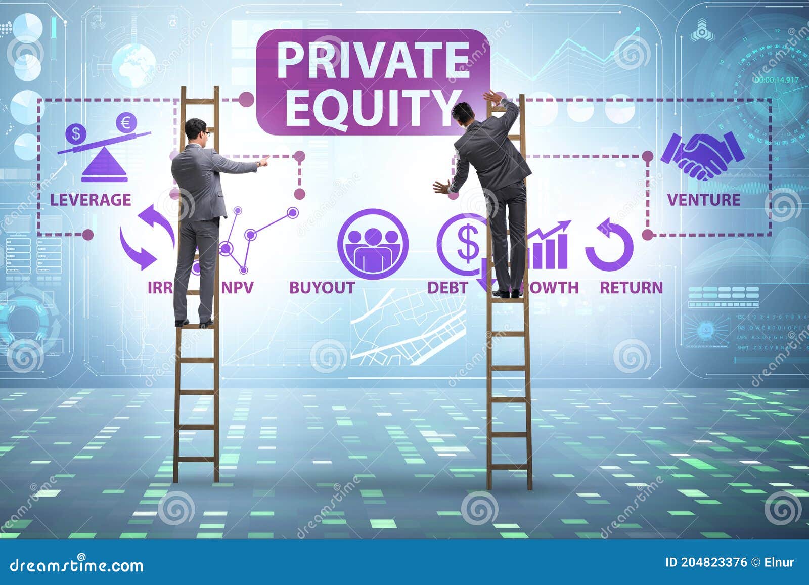 Businessman in Private Equity Concept Stock Photo - Image of concept ...