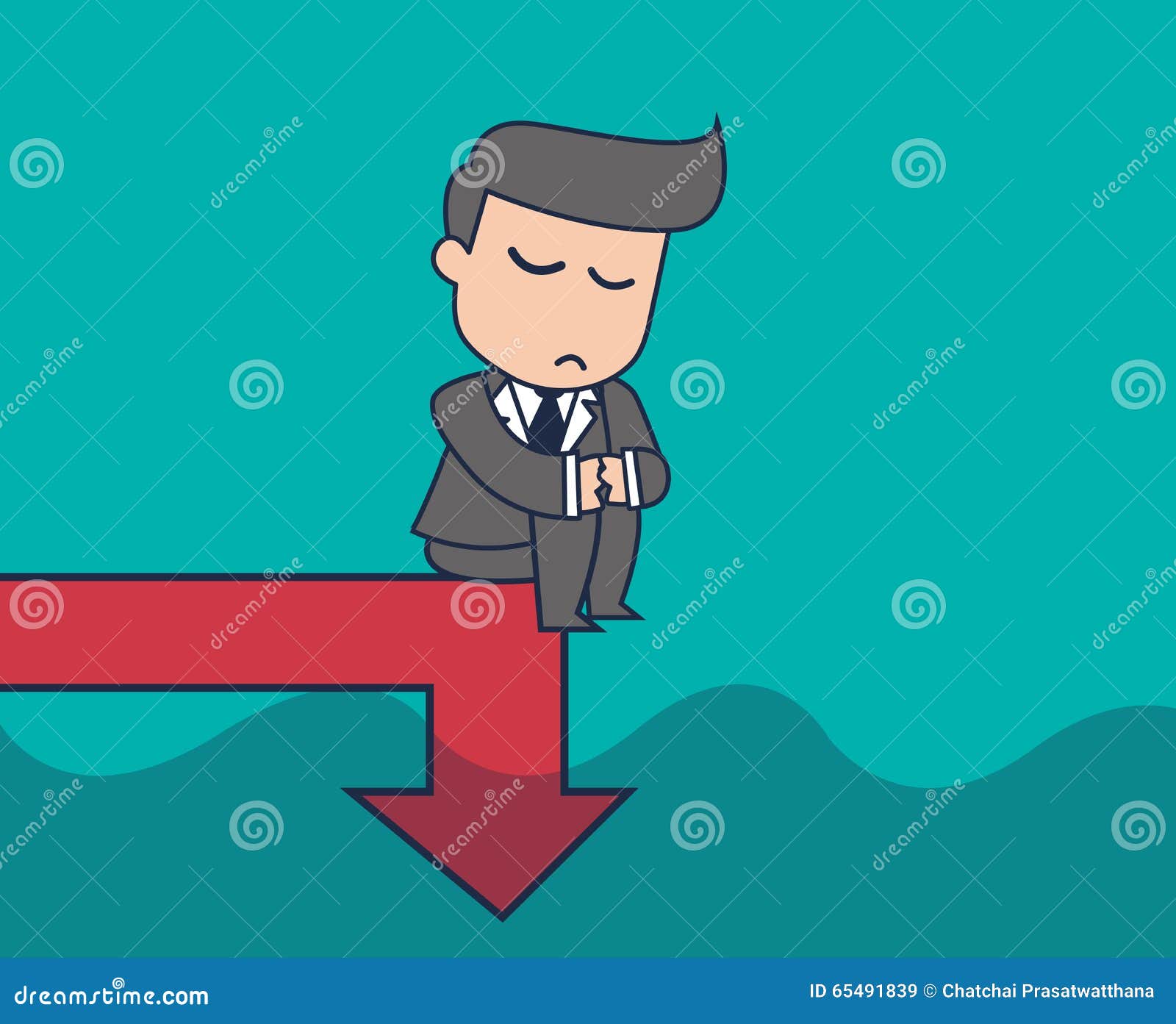Businessman problem stock vector. Illustration of diagram - 65491839