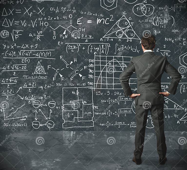 Businessman and problems stock photo. Image of mathematics - 25325910