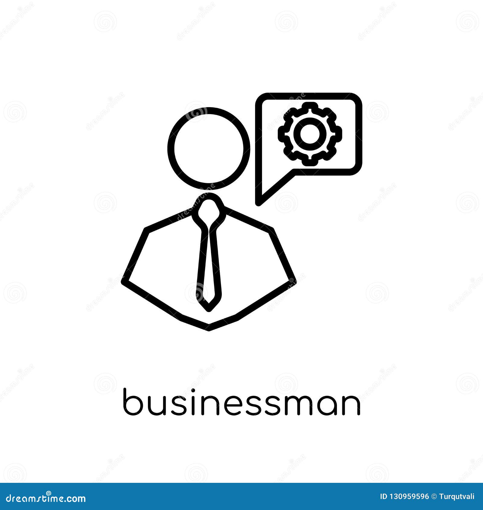 Businessman Professional Icon from Strategy 50 Collection. Stock Vector ...