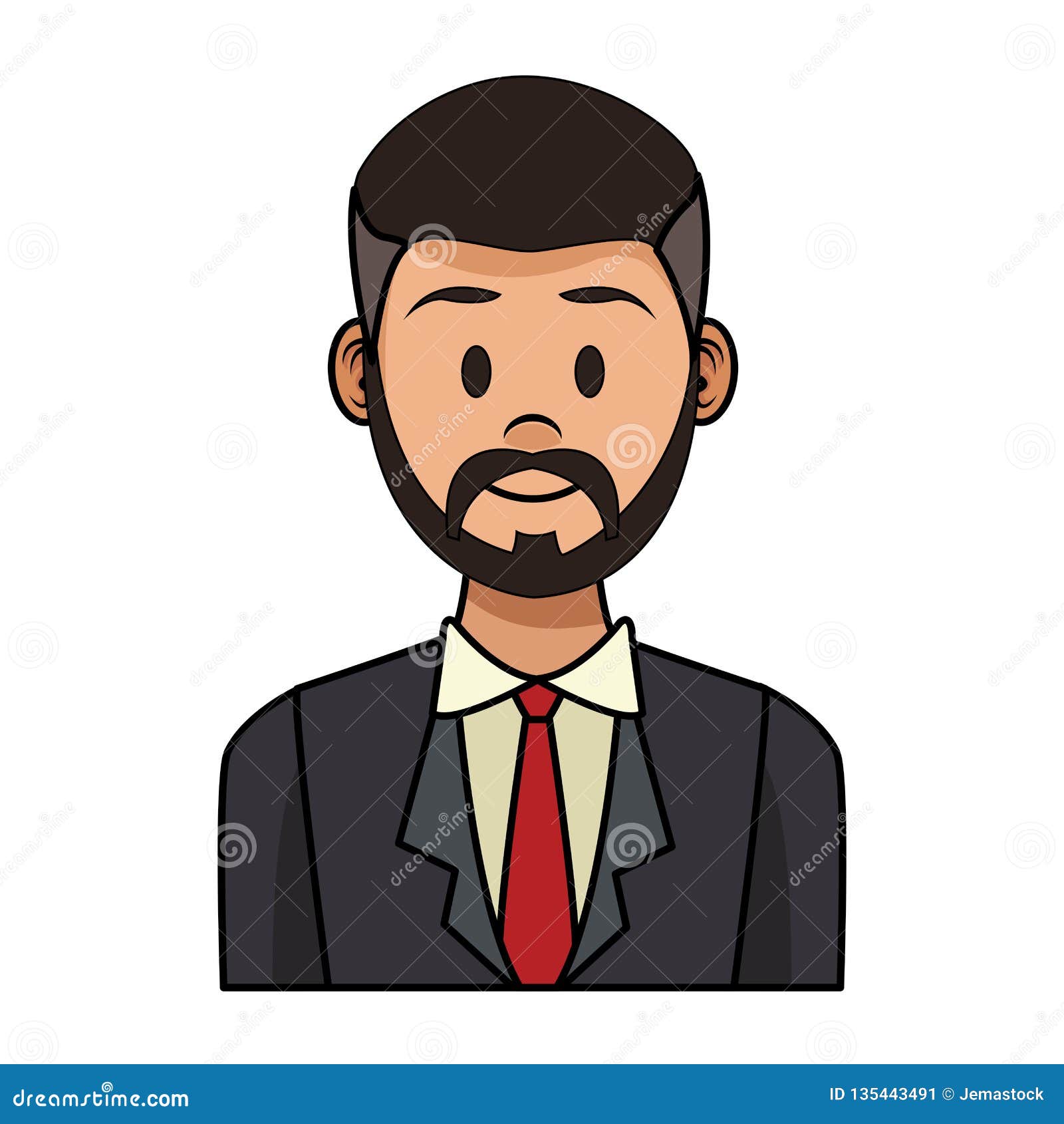 Businessman Profile Cartoon Stock Vector - Illustration of management ...