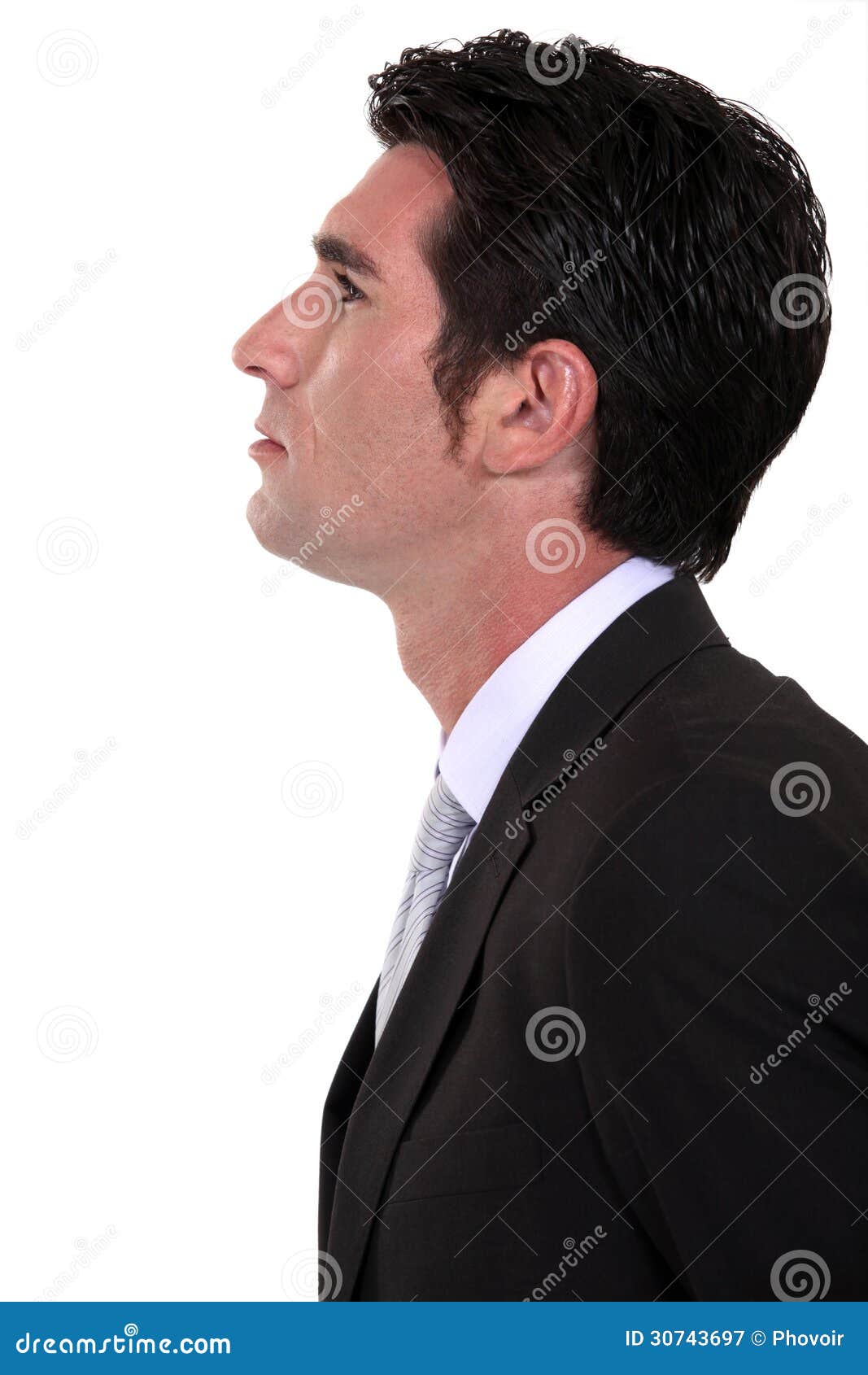 Businessman in profile stock image. Image of boss, businessman - 30743697