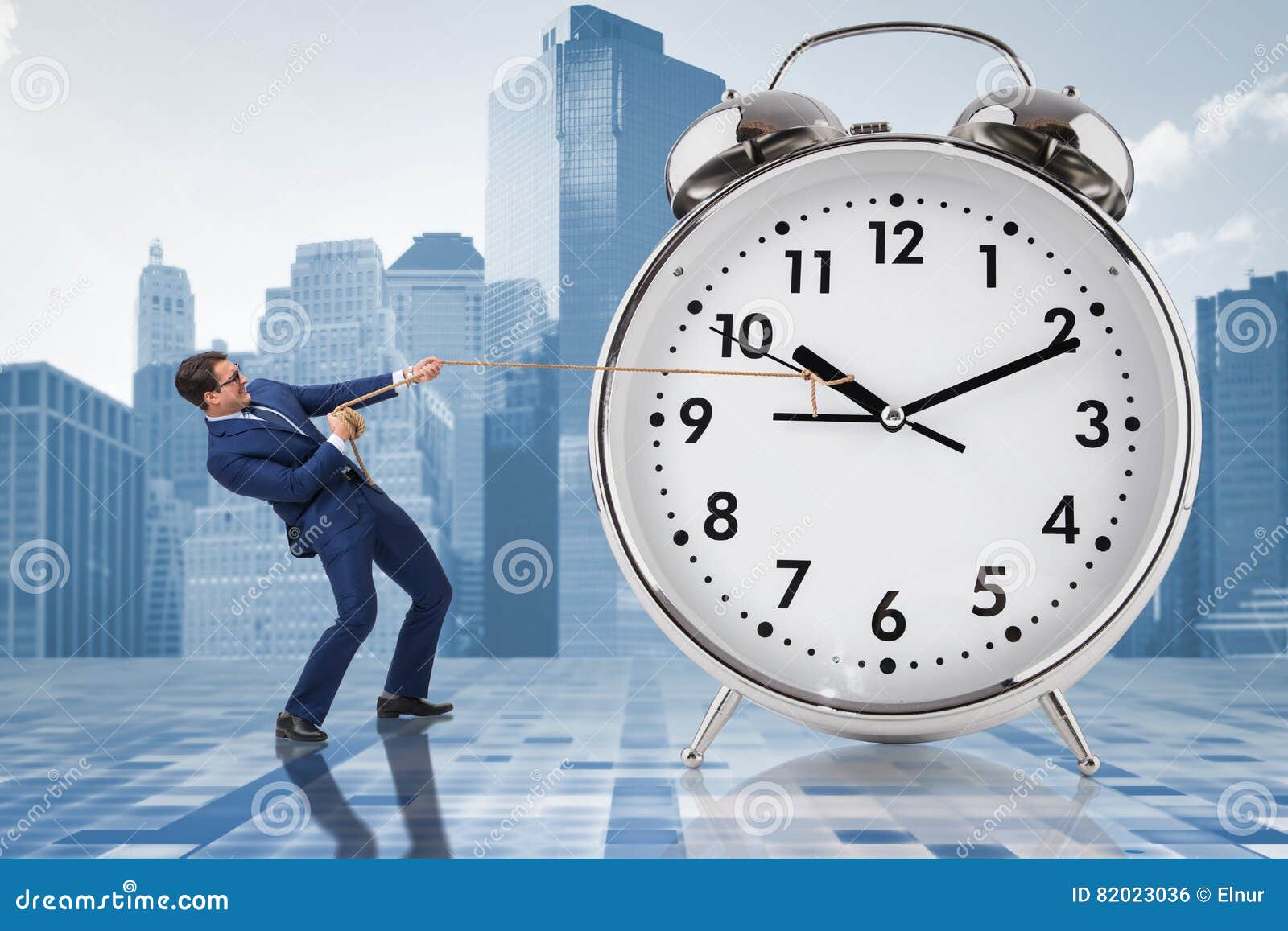 102 Businessman Pulling Clock Time Management Concept Stock Photos ...