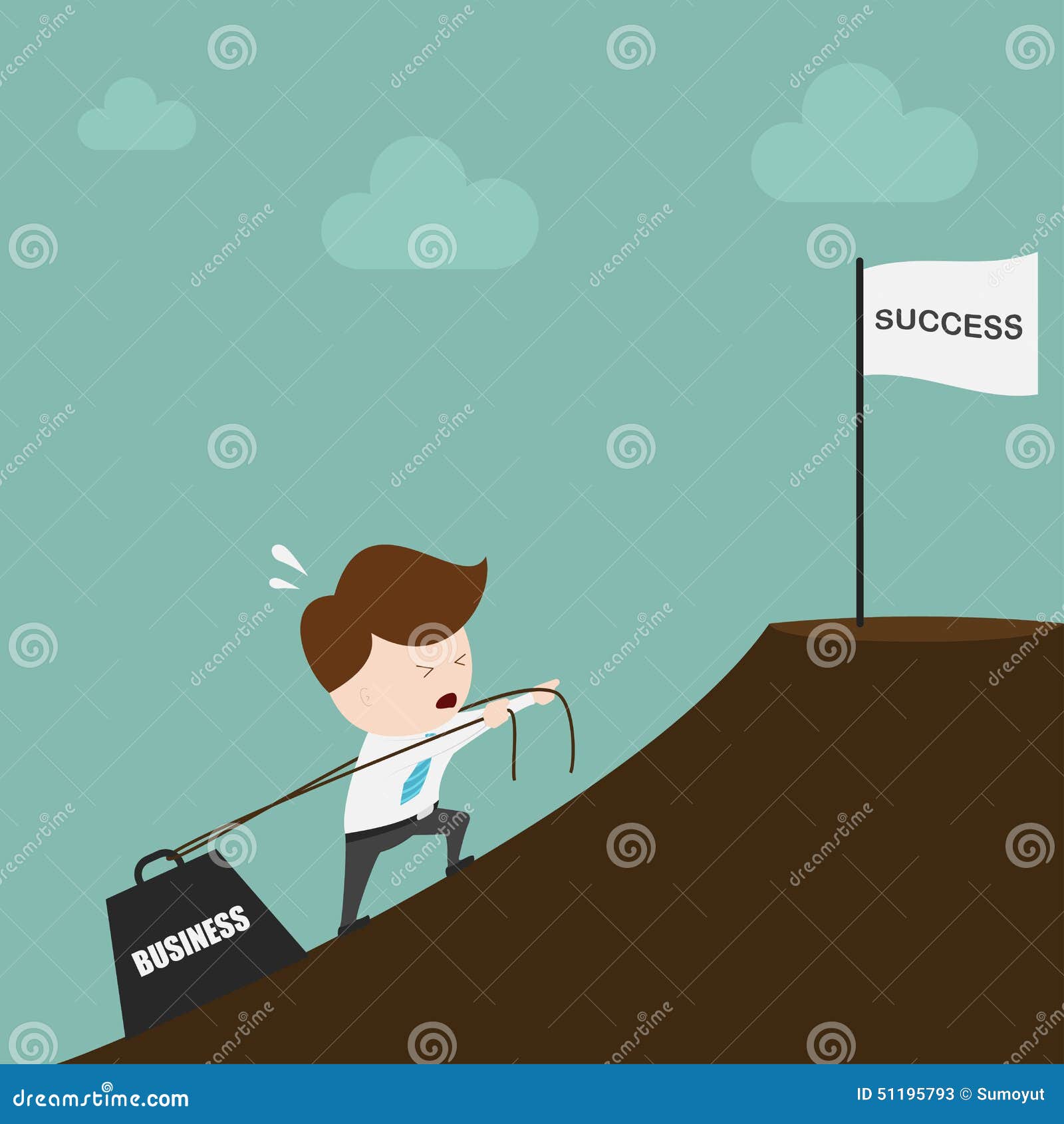 Pulling Heavy Load Stock Illustrations – 52 Pulling Heavy Load Stock ...