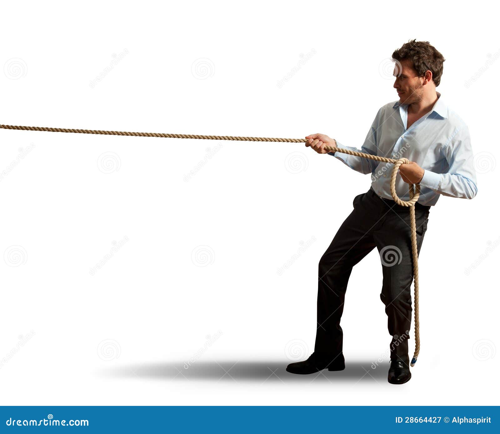 Businessman pulling rope stock image. Image of contest - 28664427