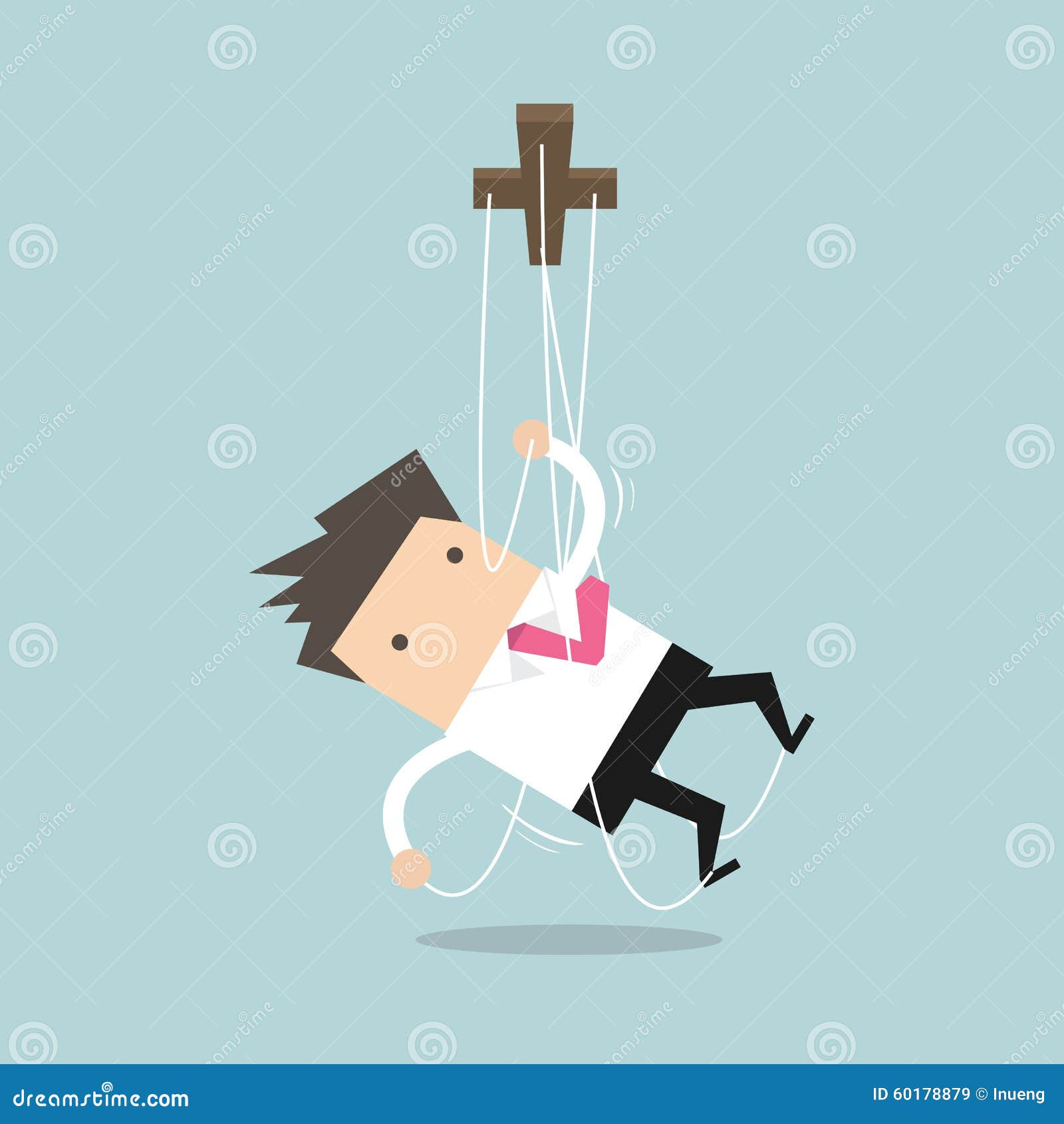 Businessman Puppet. Human Puppets Control, Puppeteer Hands Man ...