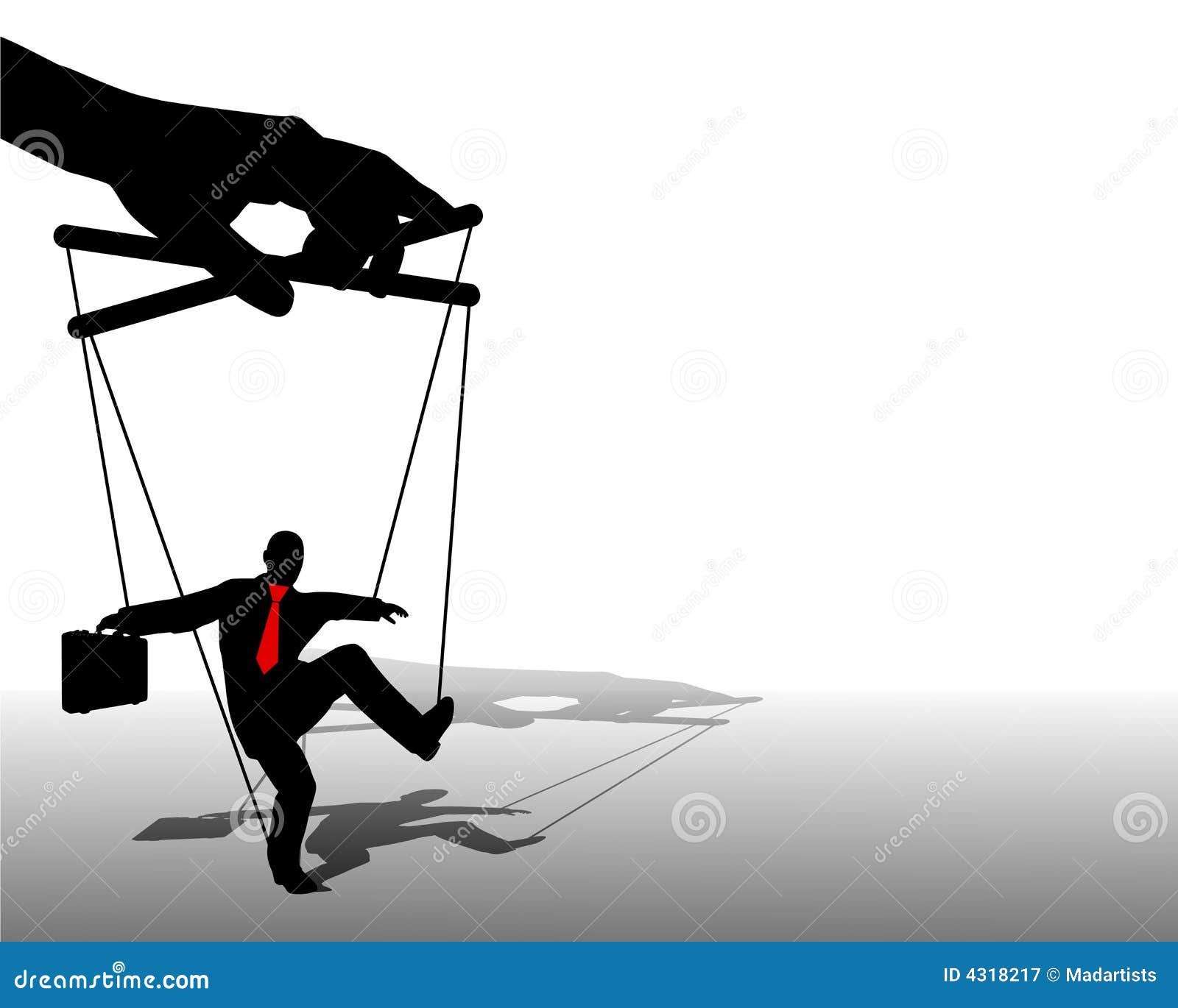 Businessman Puppet on Strings Stock Illustration - Illustration of clip ...