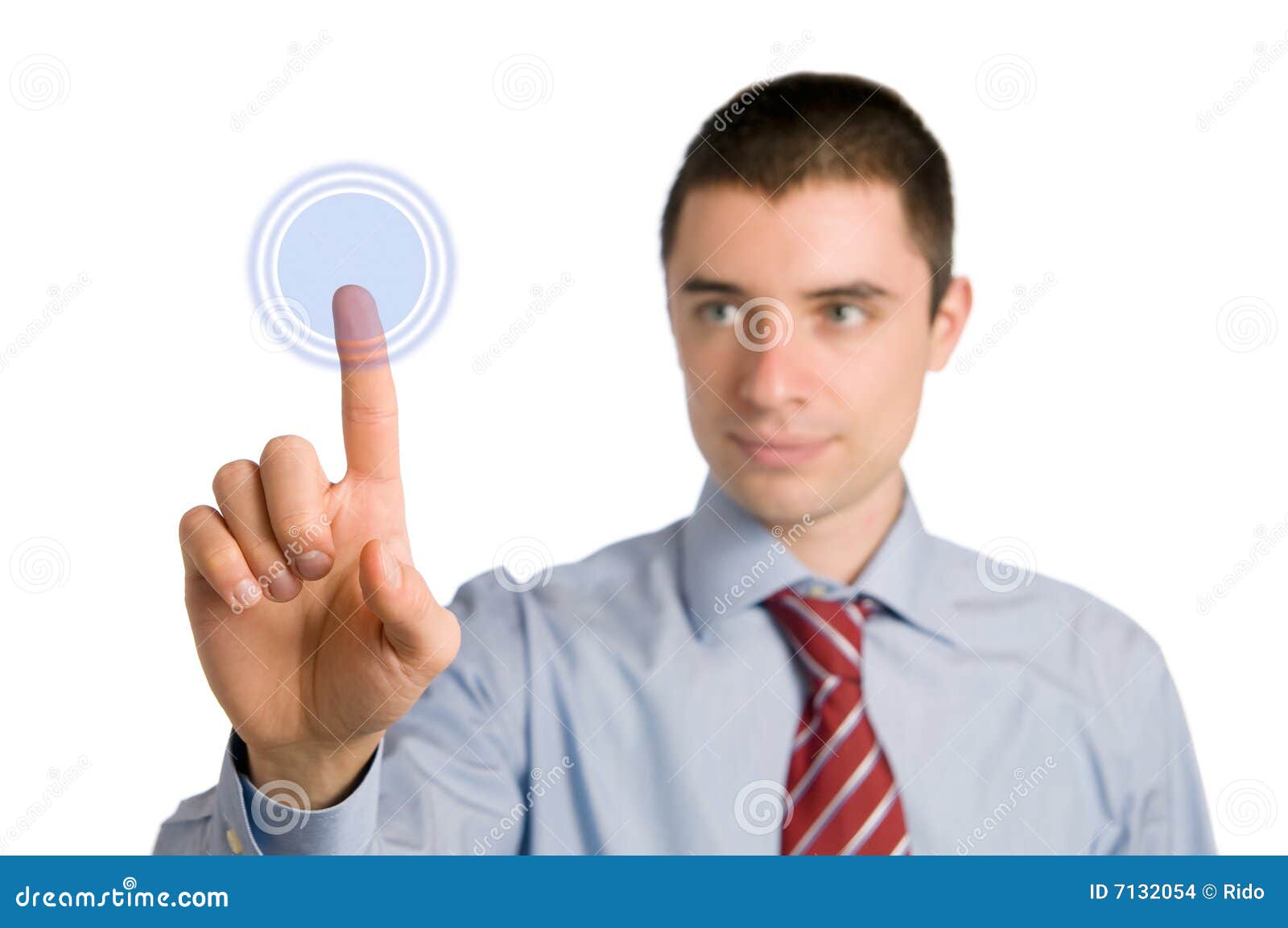 Businessman Pushing A Button Stock Images - Image: 7132054 Businessman Pushing A Button Stock Images - Image: 7132054
