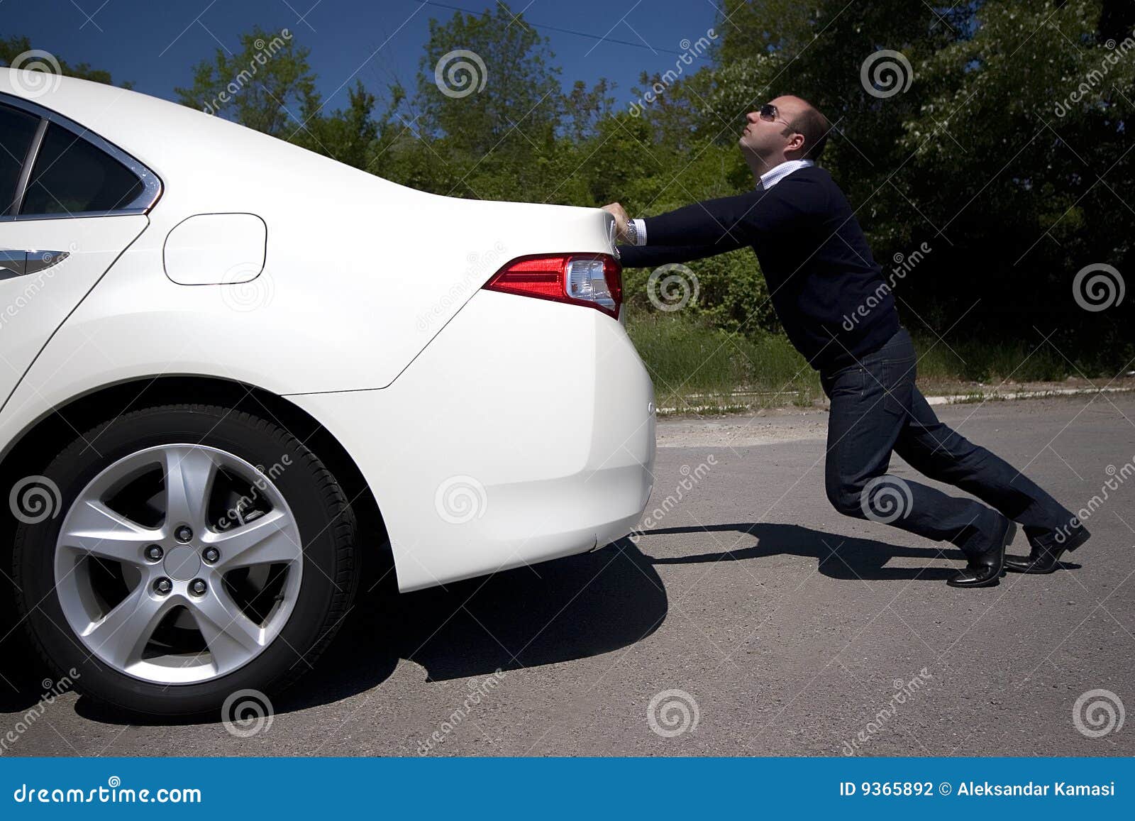 Businessman pushing a car stock photo. Image of break - 9365892 Businessman pushing a car stock photo. Image of break - 9365892