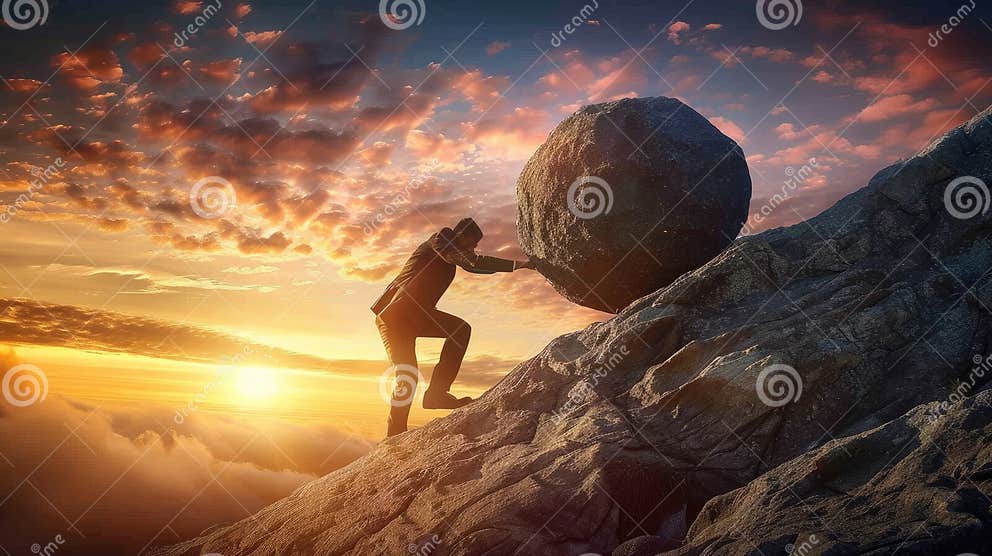 Heavy Tasks & Problems Faced by Businessman, Ai Generated Stock ...