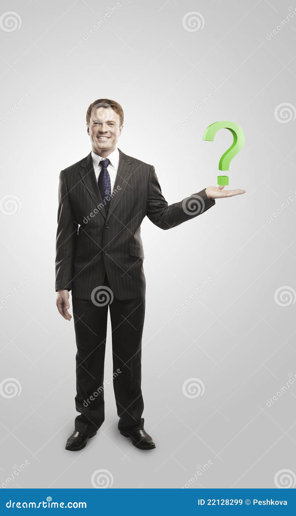 Businessman with a Question Mark on His Hand Stock Image - Image of ...