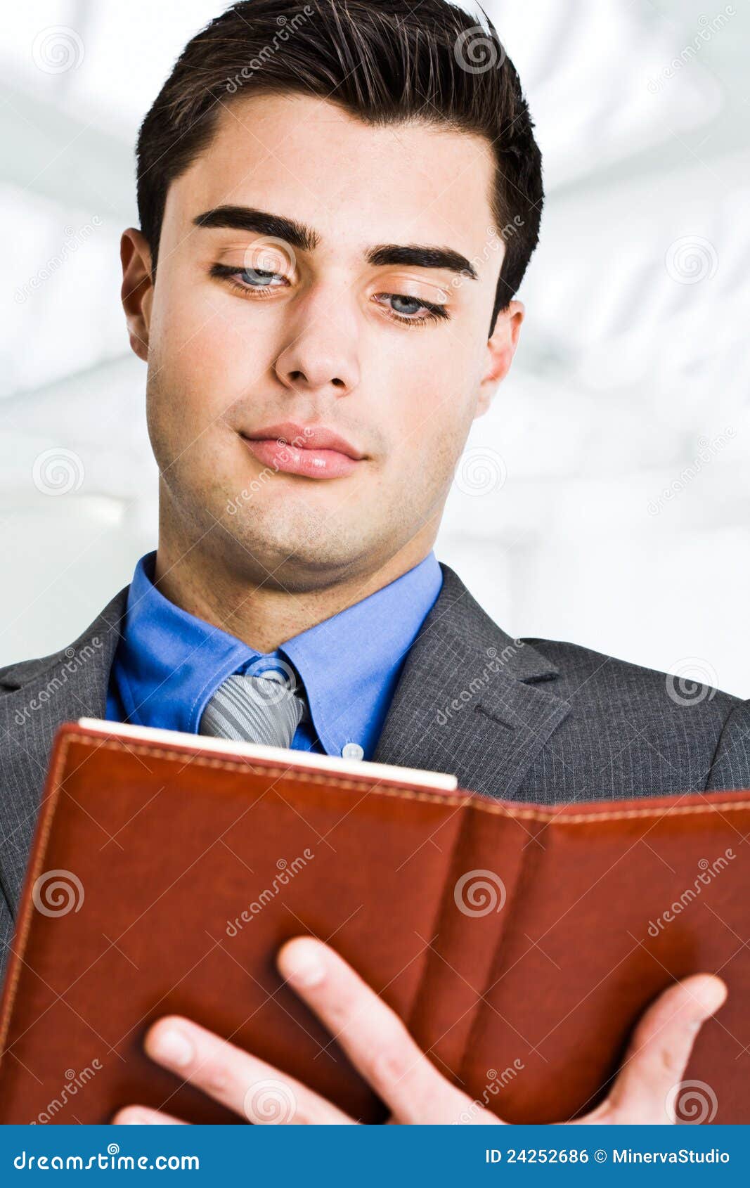 Businessman reading stock photo. Image of manager, student - 24252686