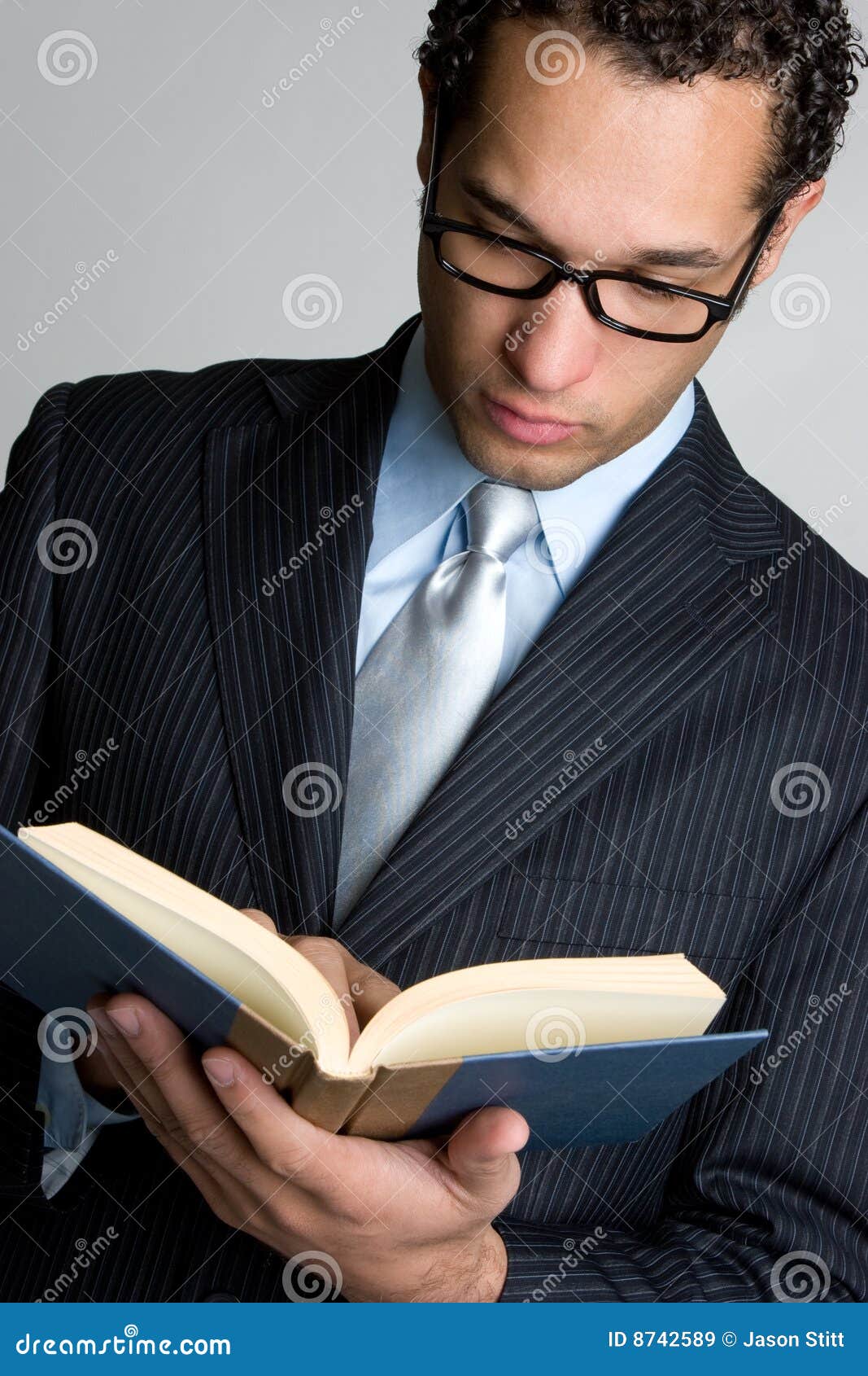 Businessman Reading stock image. Image of people, school - 8742589