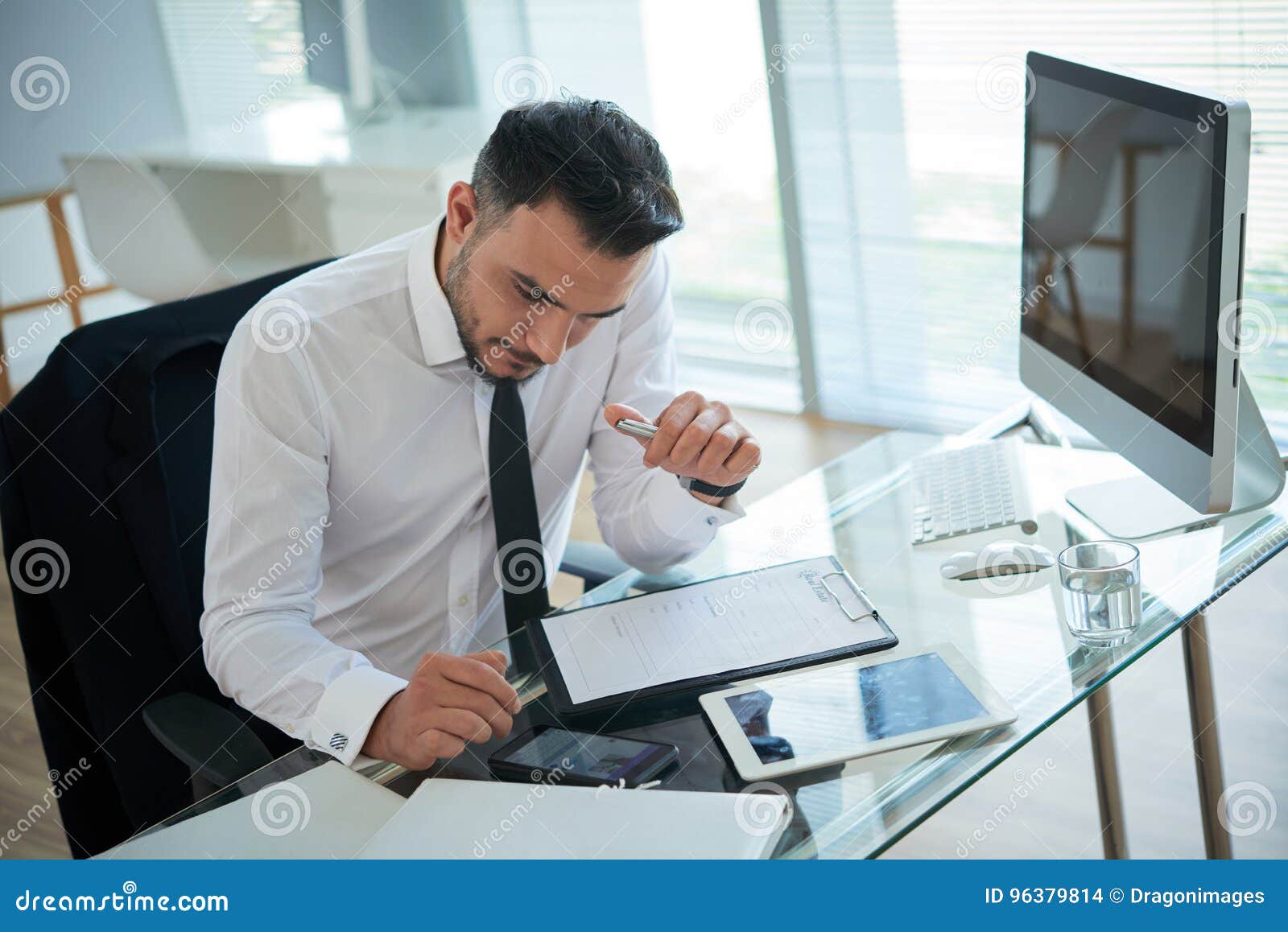 Chatting during work stock photo. Image of executive - 96379814