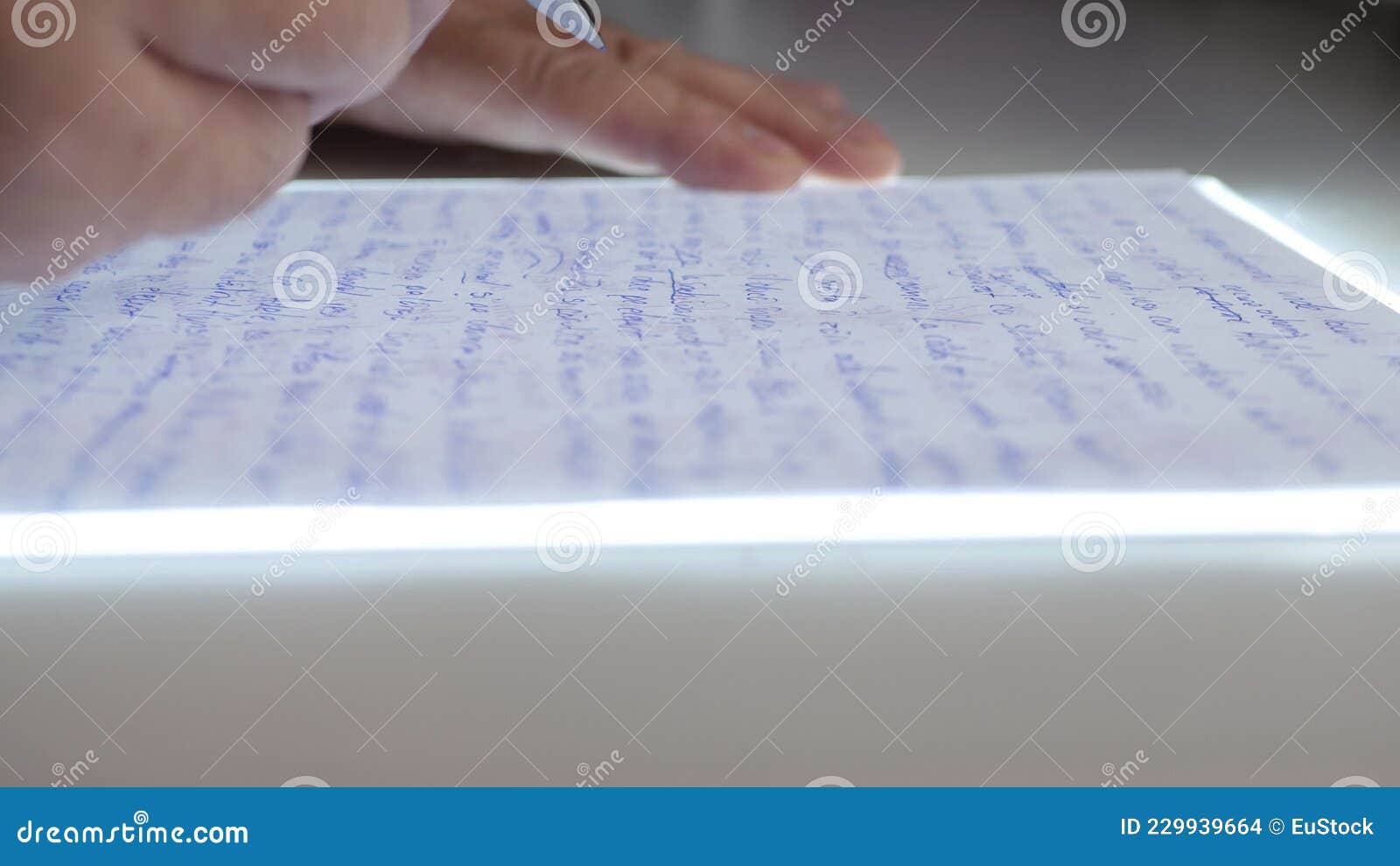 Businessman Reading a Contract Handwritten on a Paper Page. Student ...
