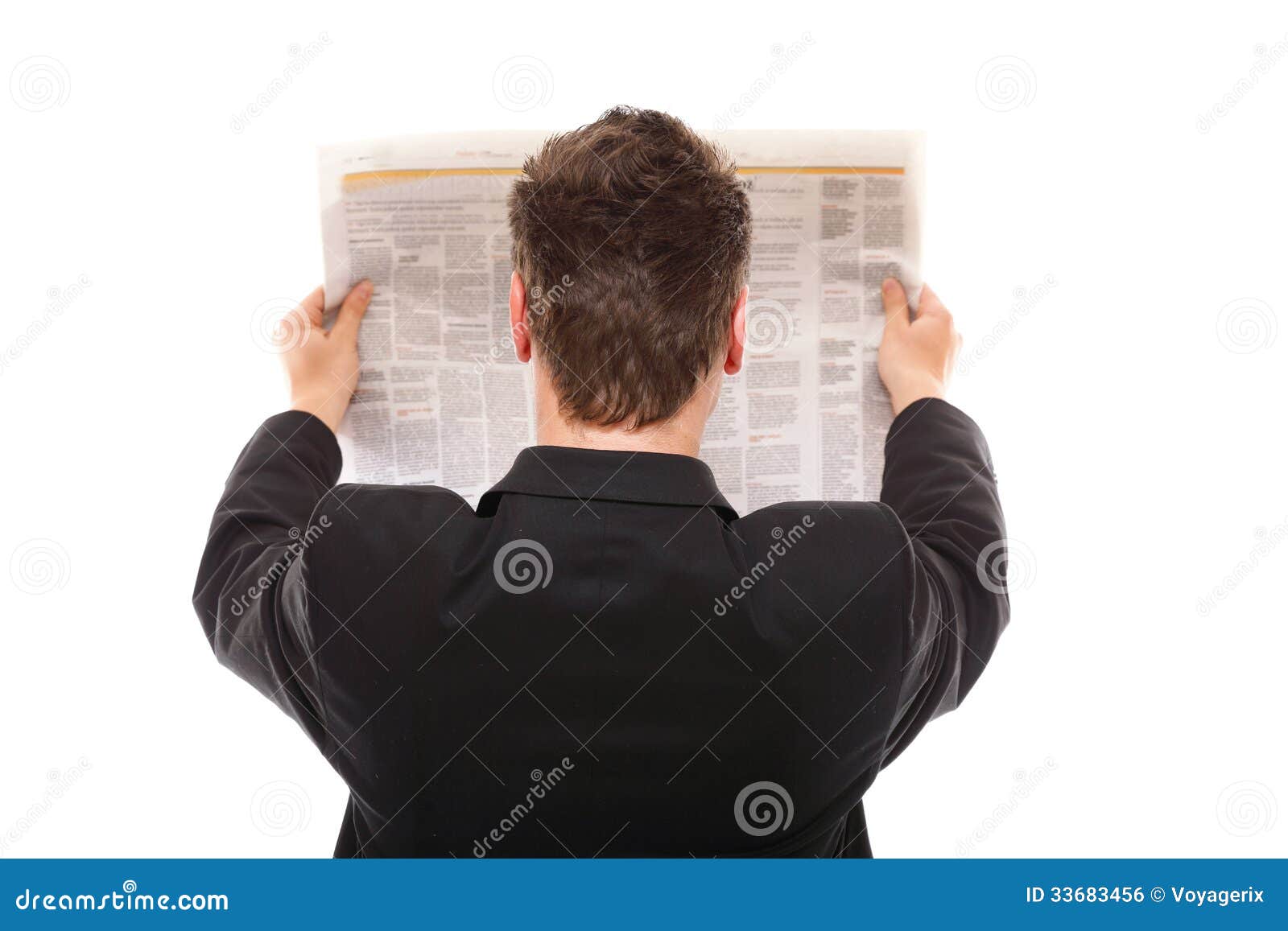 Back View Person Reading Newspaper Photos - Free & Royalty-Free Stock ...