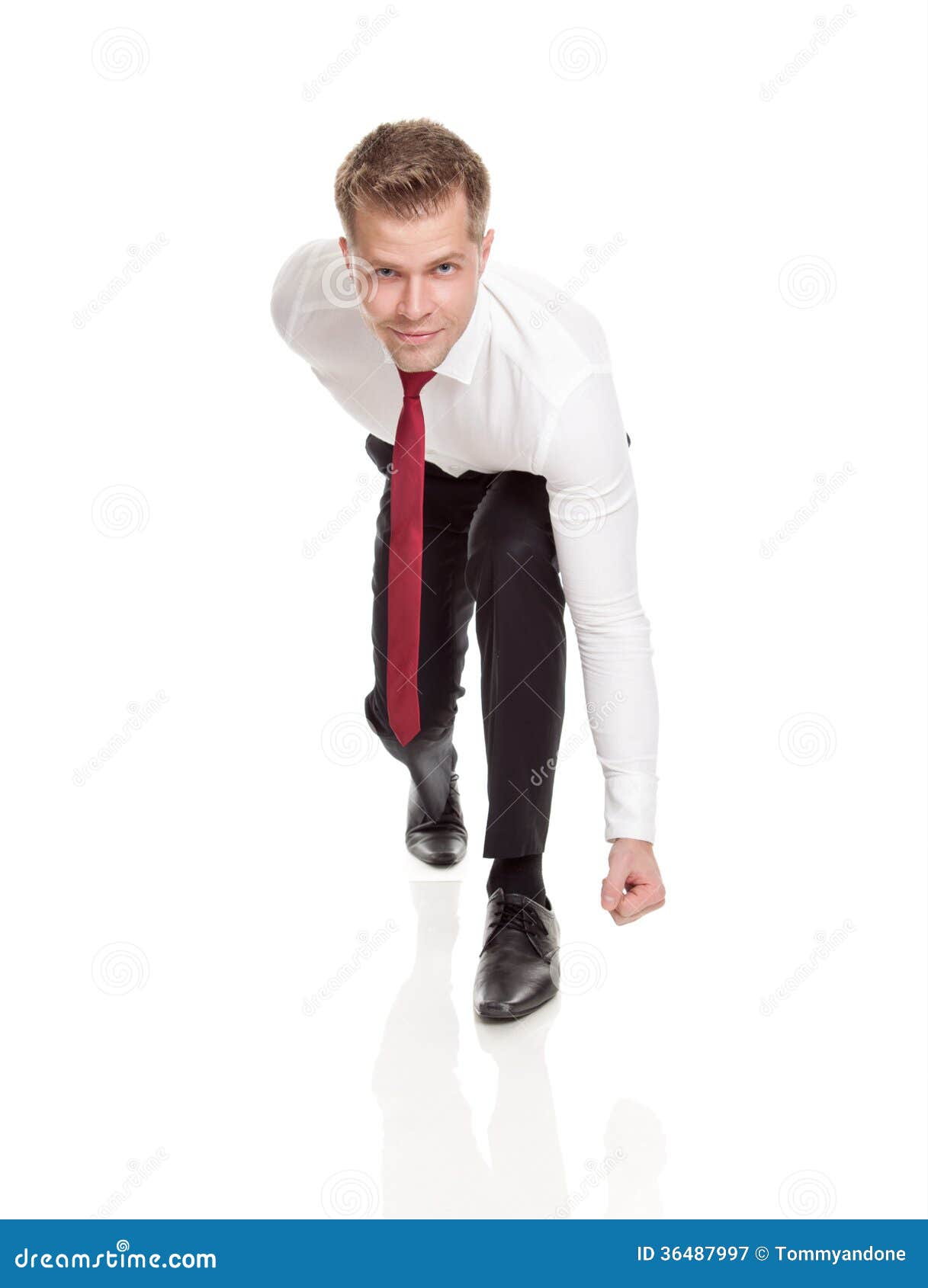 Businessman Ready for Chasing Deals Stock Image - Image of line ...