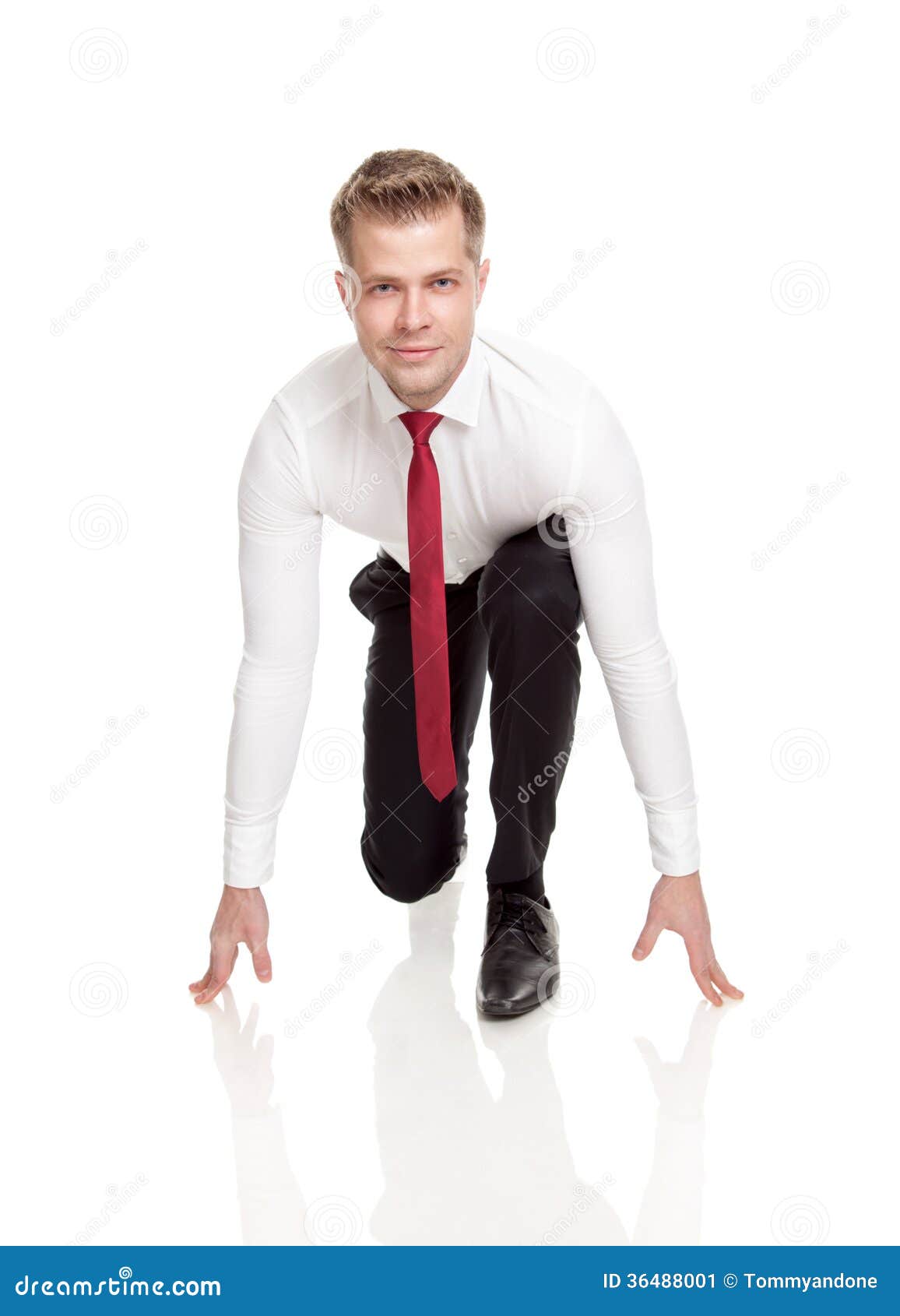 Businessman Ready for Chasing Deals Stock Image - Image of rivalry ...