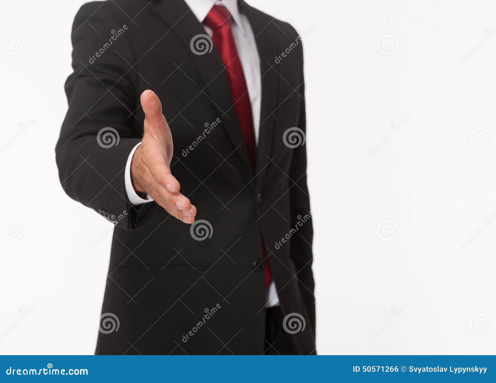 Businessman Ready for Handshake Stock Photo - Image of executive ...