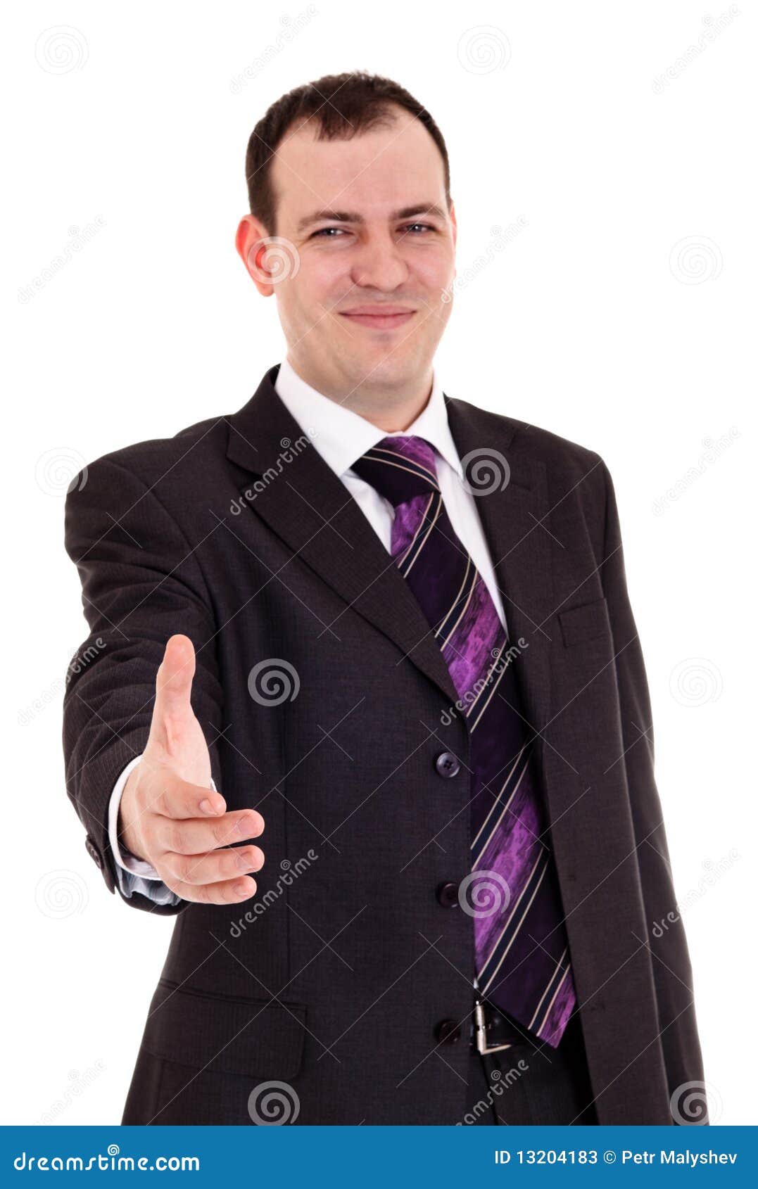 Businessman Ready Shake Hand Stock Image - Image of background ...
