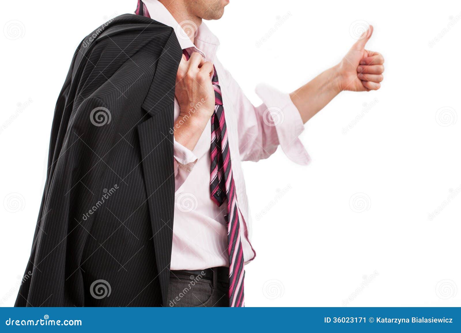 Businessman Ready To Leave Work Stock Image - Image of positive ...