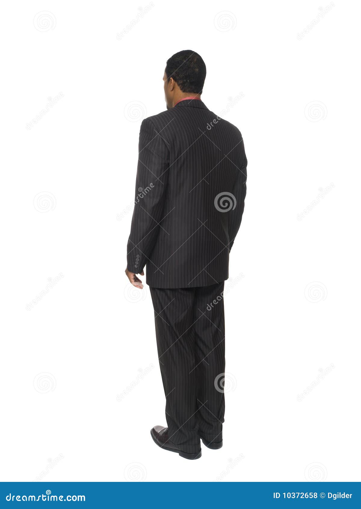 Businessman - rear view stock photo. Image of studio - 10372658