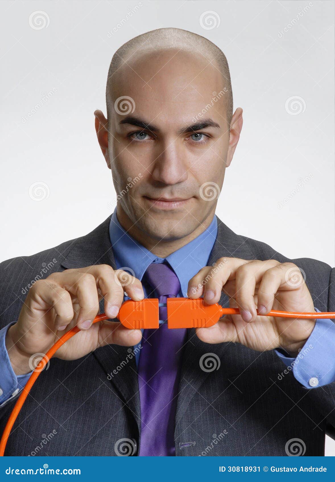 Businessman. stock image. Image of plugging, formula - 30818931