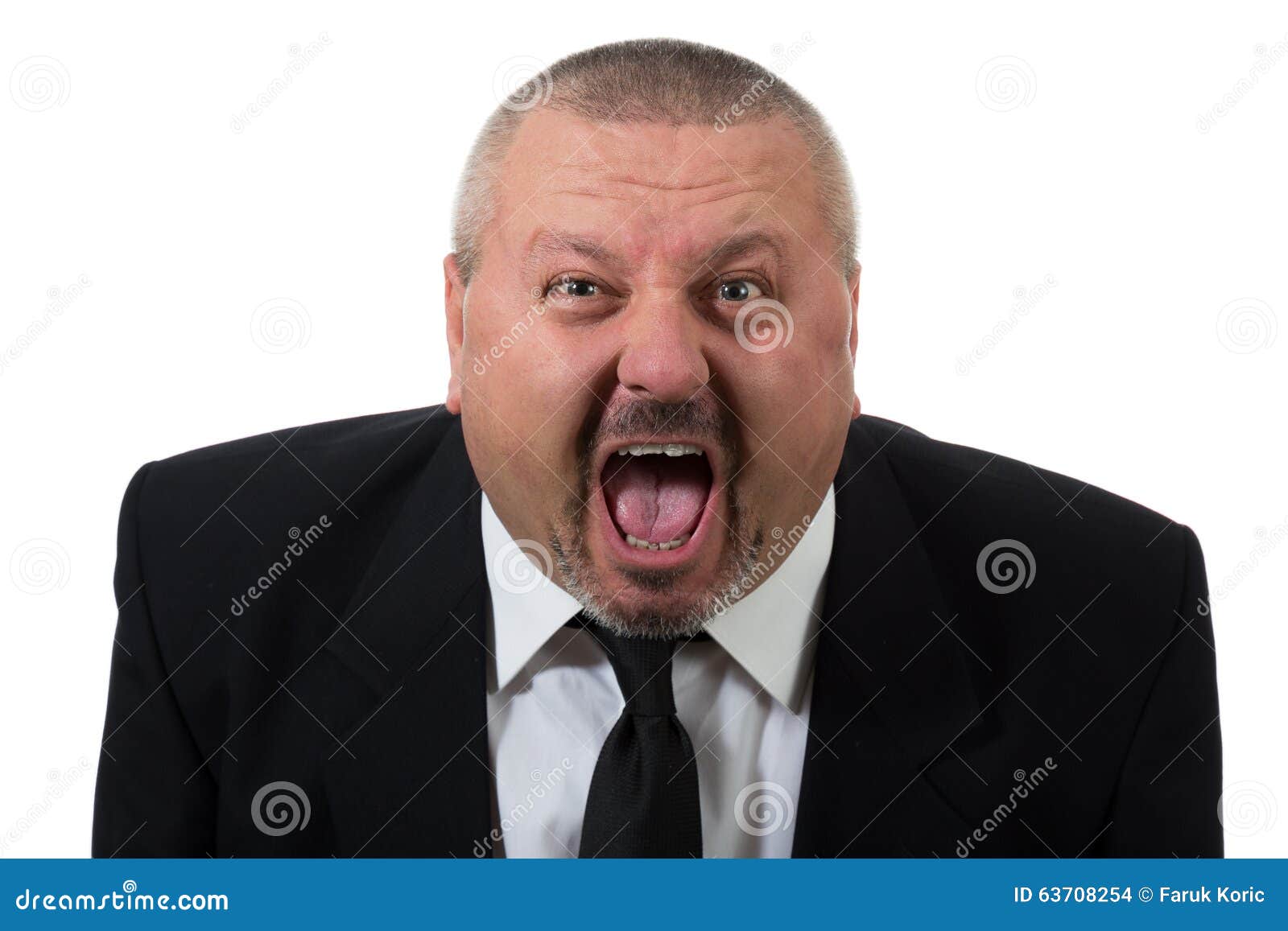 Businessman is Red Faced and Very Angry Stock Photo - Image of business ...
