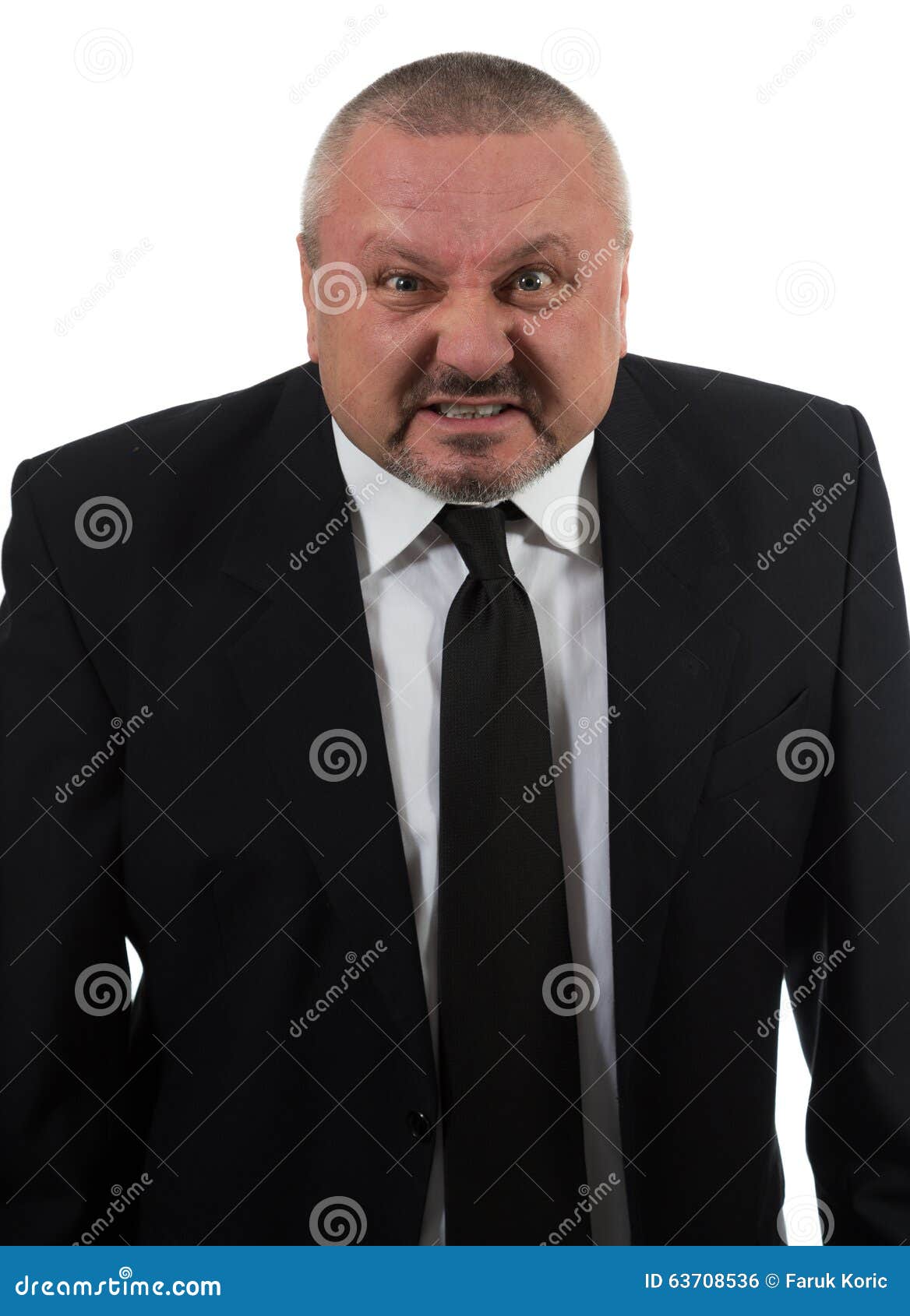Businessman is Red Faced and Very Angry Stock Photo - Image of ...